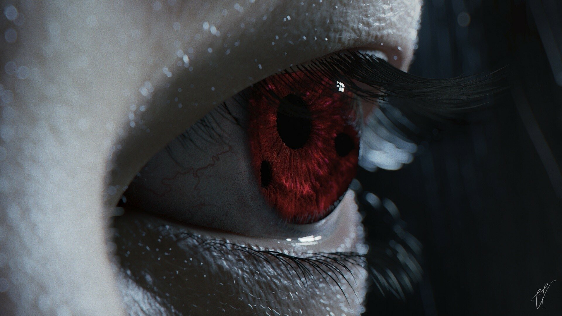Itachi Uchiha — Crimson Sharingan Close-Up HD Wallpaper by Vishwesh ...