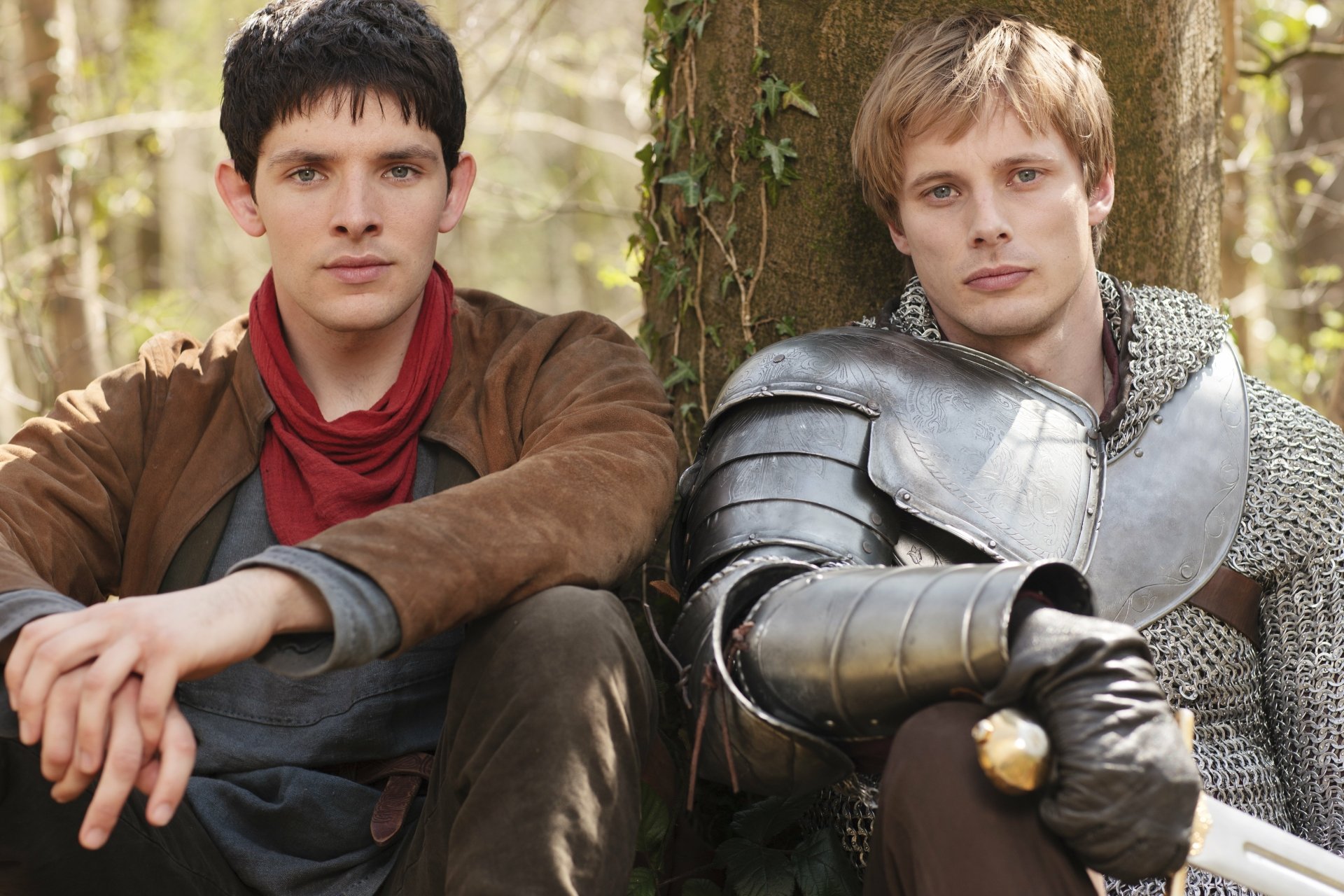 Download Bradley James Arthur (Merlin) Merlin (Merlin) Colin Morgan TV ...