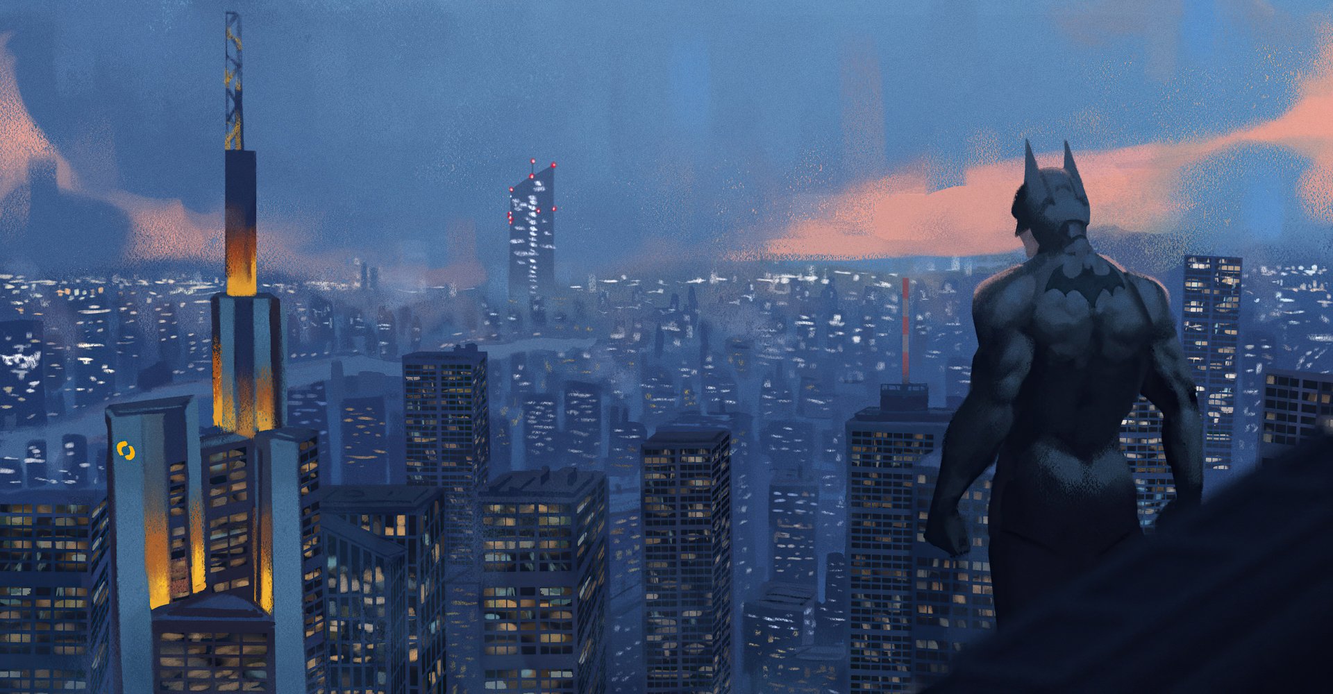 Download Gotham City DC Comics Comic Batman 4k Ultra HD Wallpaper