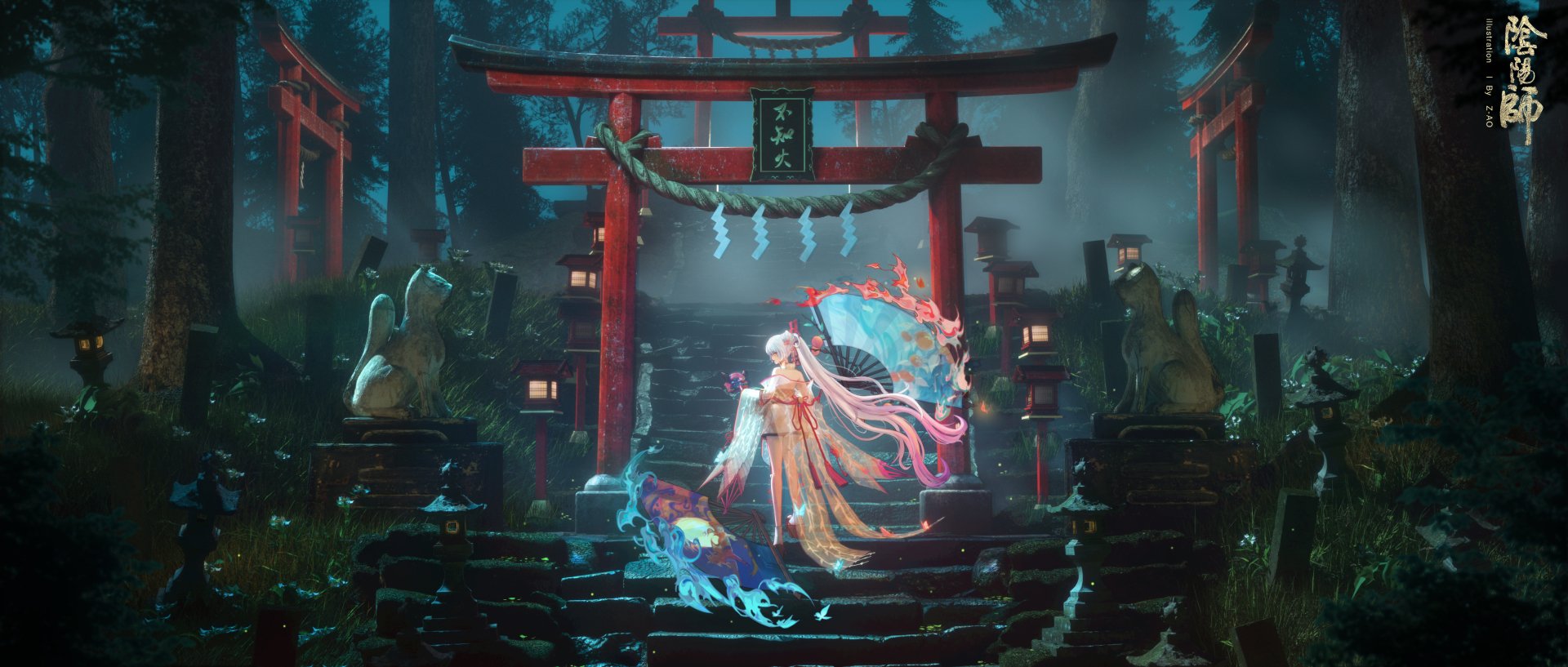 Download Anime Onmyoji HD Wallpaper