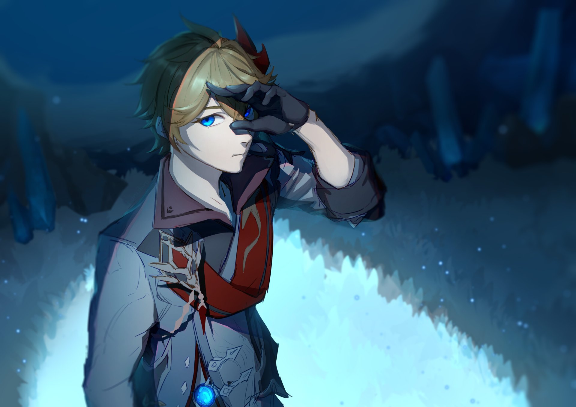 Download Blue Eyes Brown Hair Tartaglia Childe (Genshin Impact) Video ...