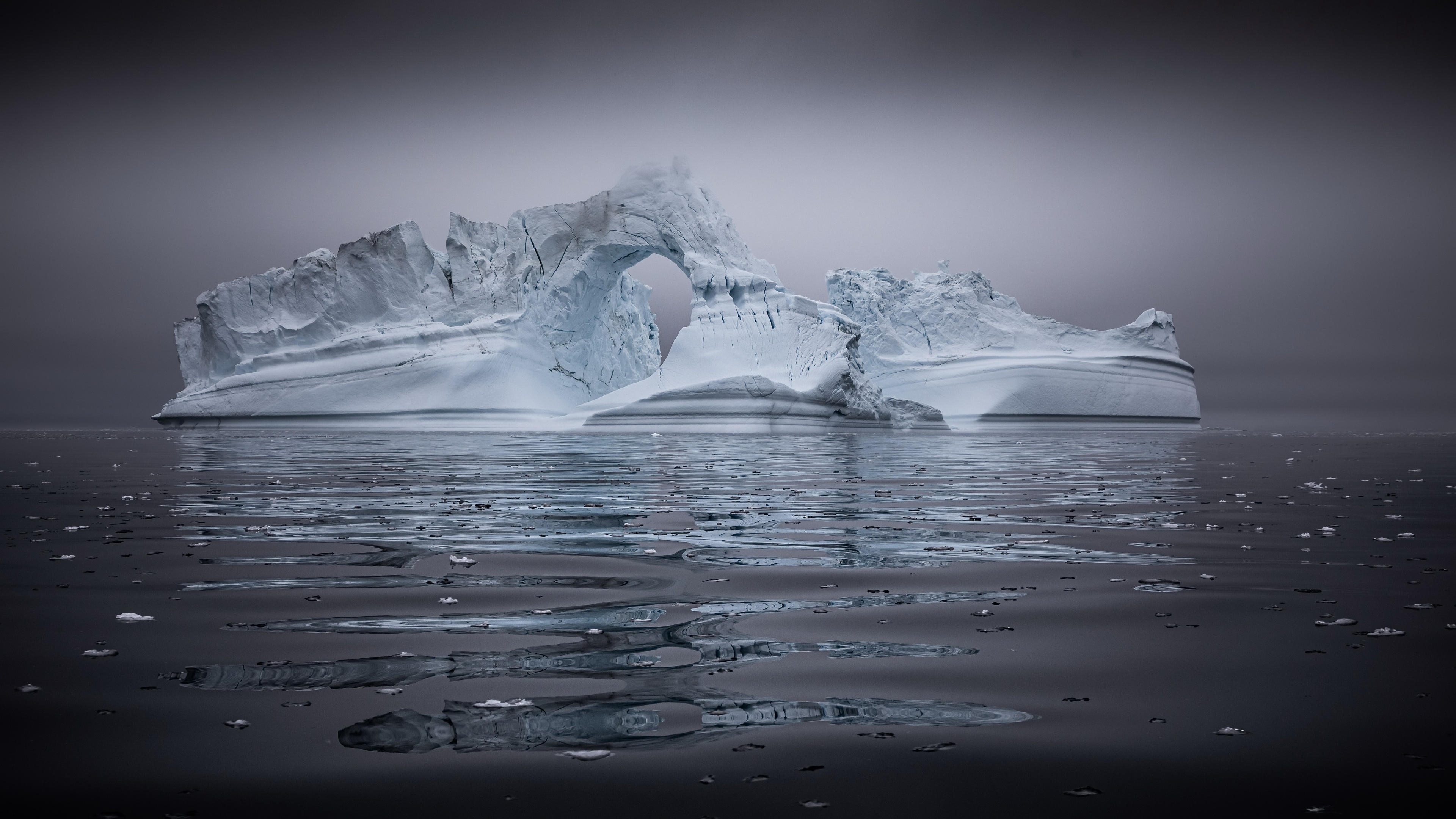 Download Water Arch Nature Iceberg 4k Ultra HD Wallpaper