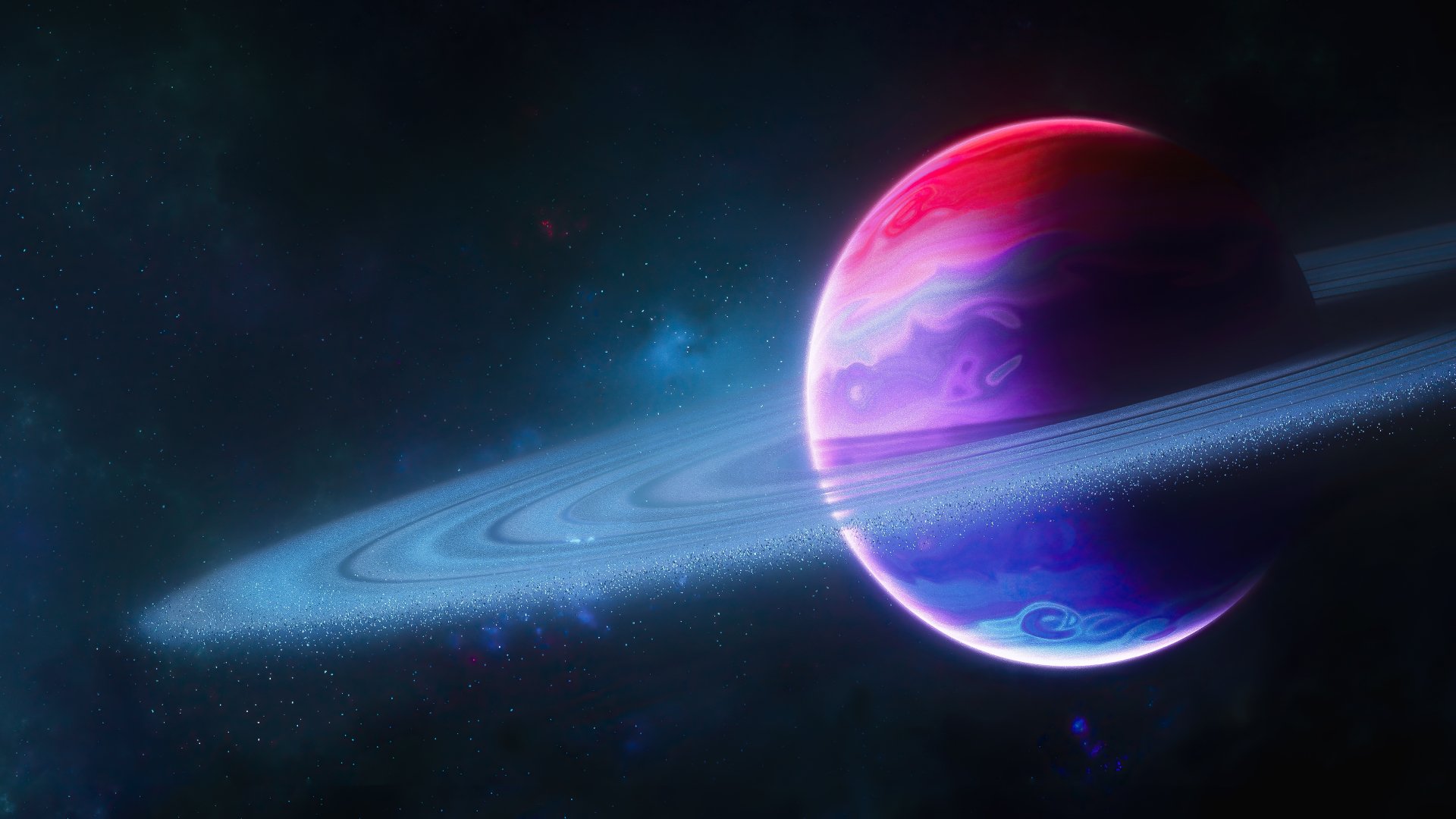 Download Space Planet Sci Fi Planetary Ring 4k Ultra HD Wallpaper by ...