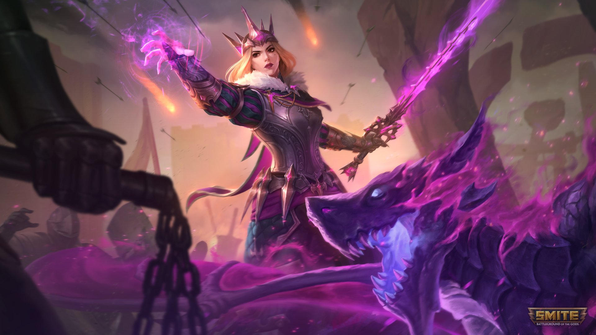 Download Morgan Le Fay (Smite) Video Game Smite 4k Ultra HD Wallpaper