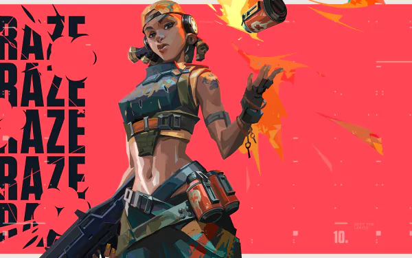 [10+] Raze (Valorant) 4k Wallpapers
