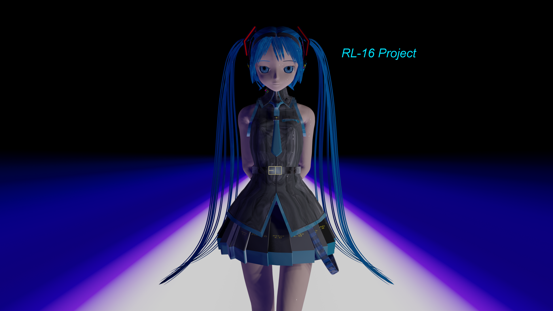Hatsune Miku Blender Hi by RL-16 Project | 3840x2160 | Wallpaper Abyss