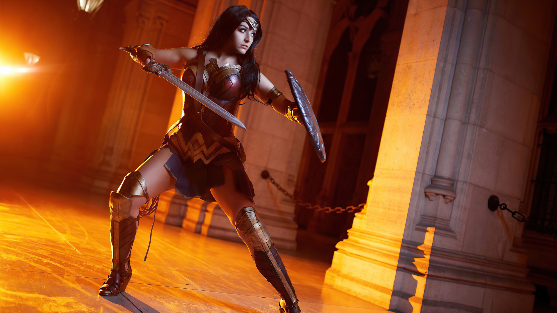 Download DC Comics Wonder Woman Woman Cosplay HD Wallpaper by Tabitha Lyons