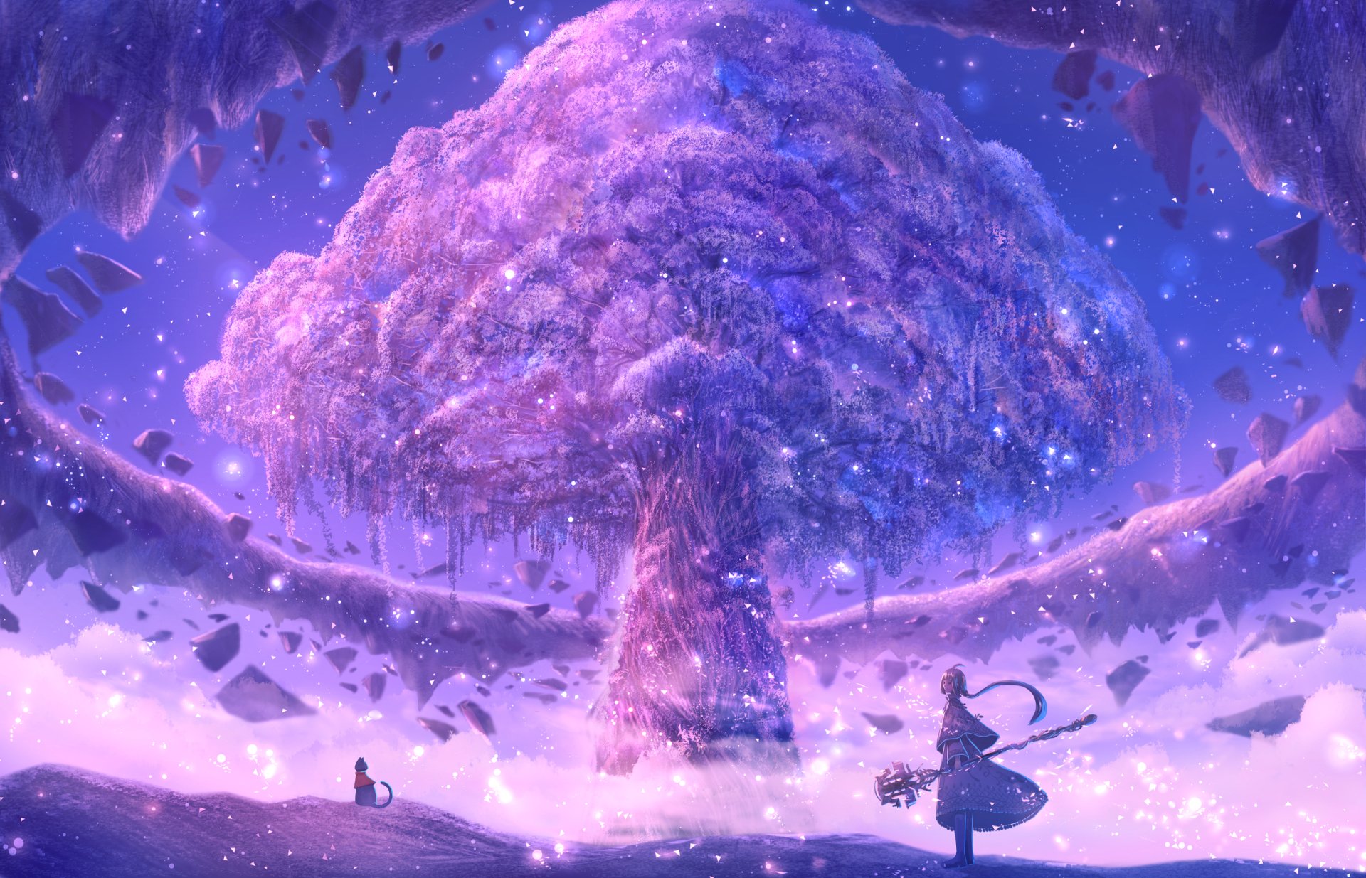 Enchanting Anime Tree - HD Wallpaper Wonderland by 防人