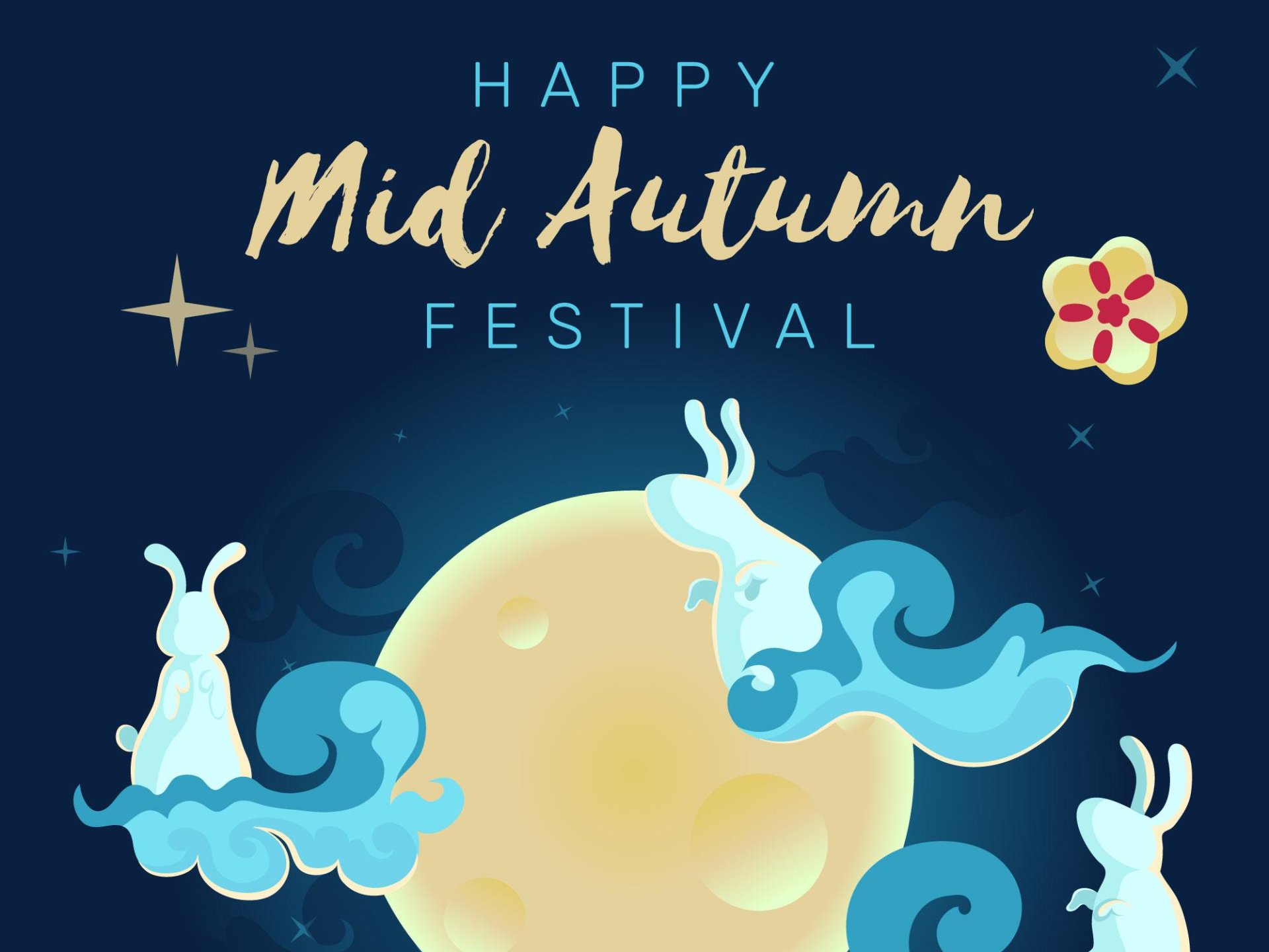 Download Moon Festival Holiday Mid-Autumn Festival HD Wallpaper