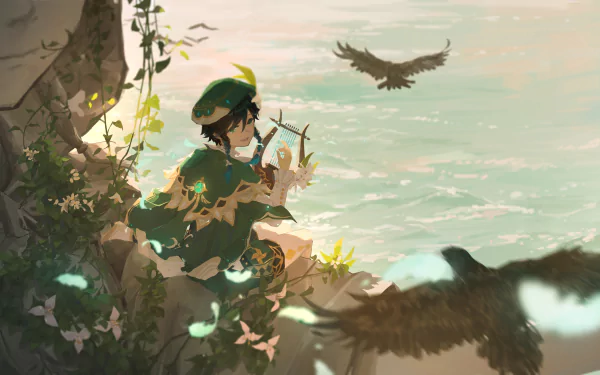 [90+] Venti (Genshin Impact) 4k Wallpapers