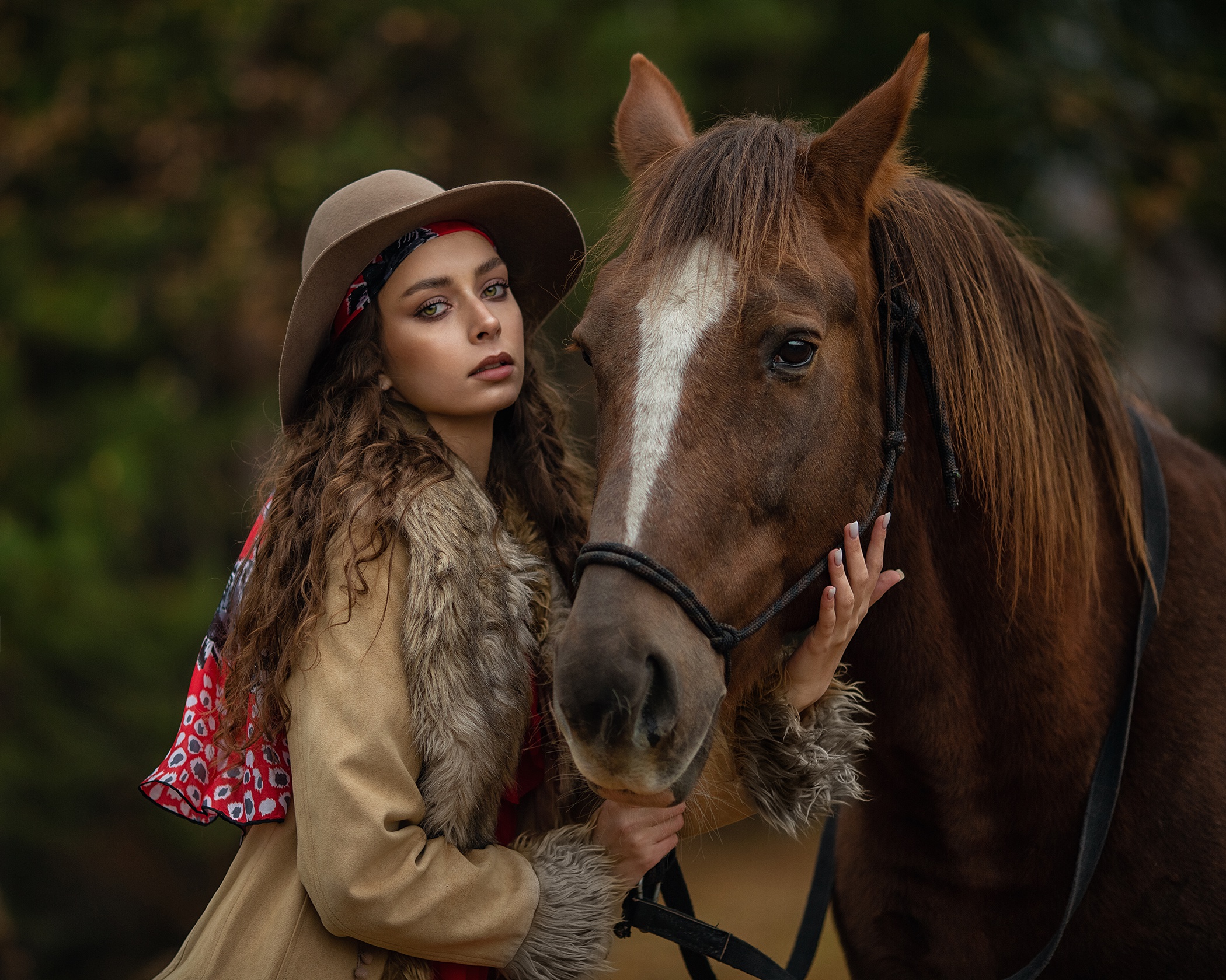 Download Horse Woman Model HD Wallpaper by Anastasia Barmina