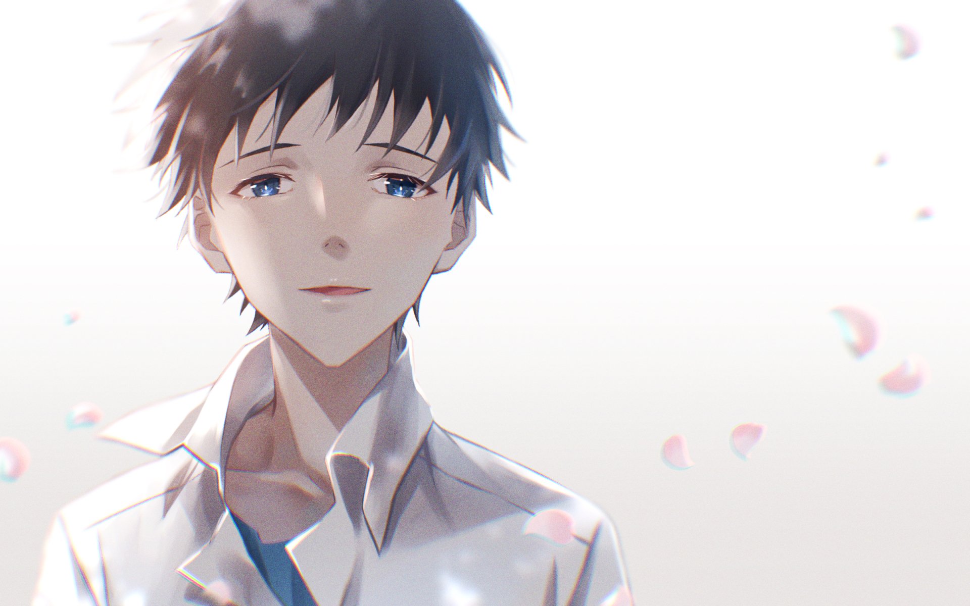 Download Shinji Ikari Anime Neon Genesis Evangelion HD Wallpaper