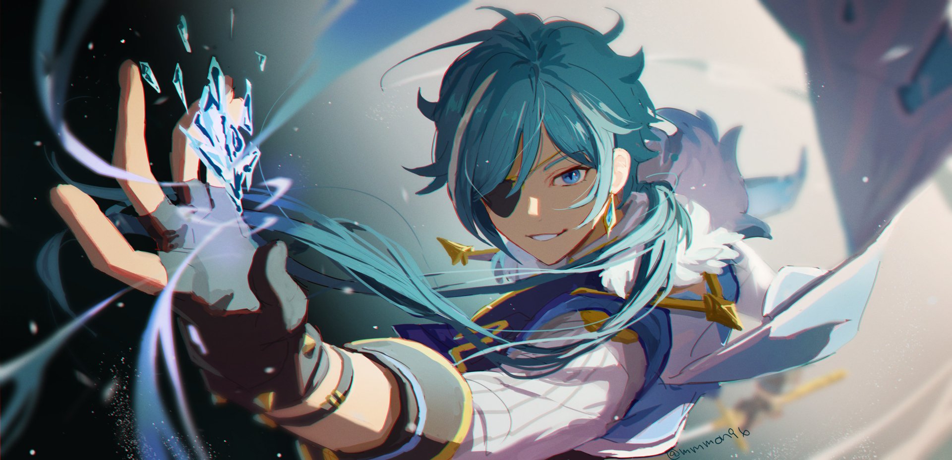 Kaeya Unleashed: Stunning HD Genshin Impact Wallpaper by mmmono96