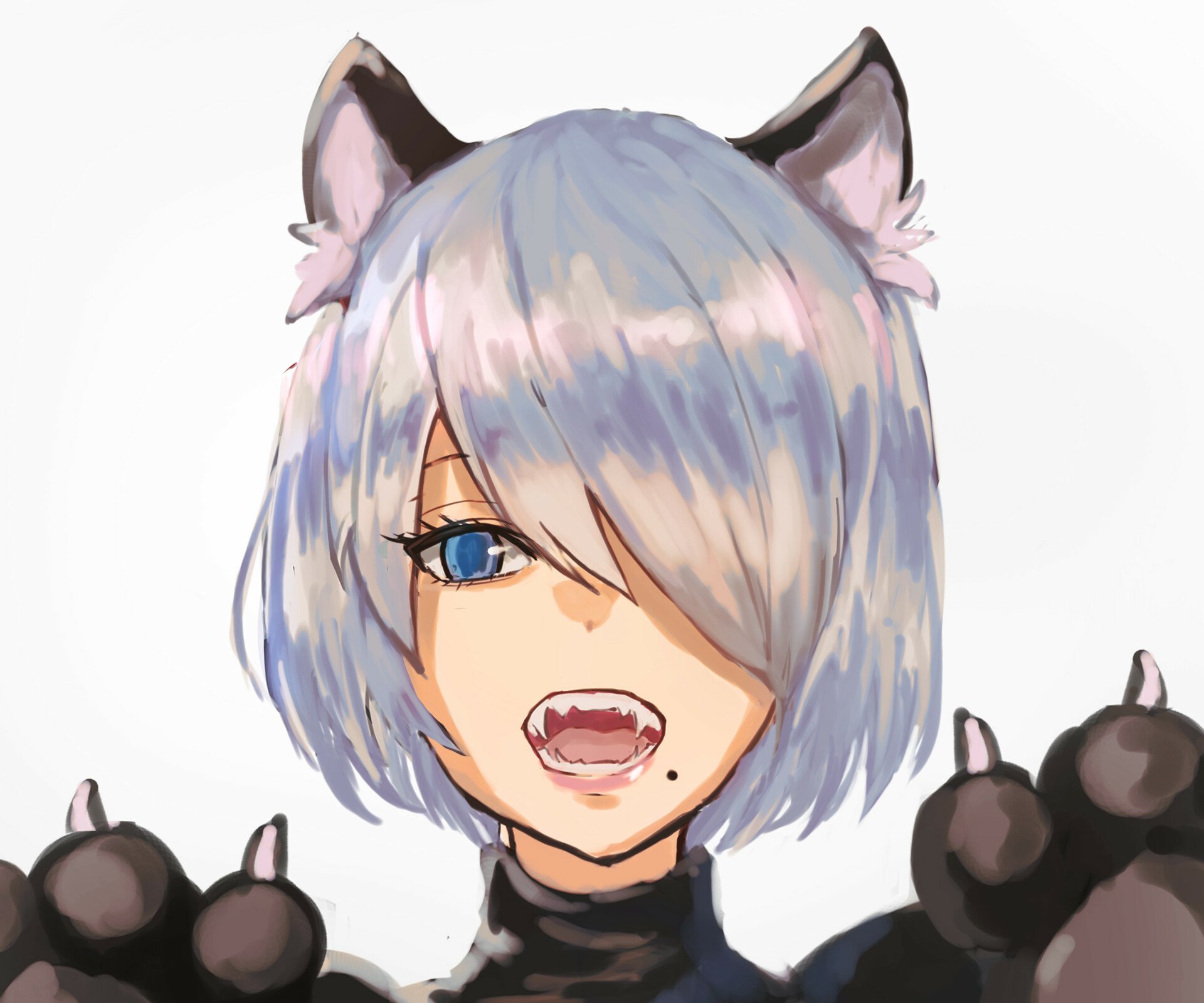 Cat-Eared 2B — NieR: Automata HD Wallpaper