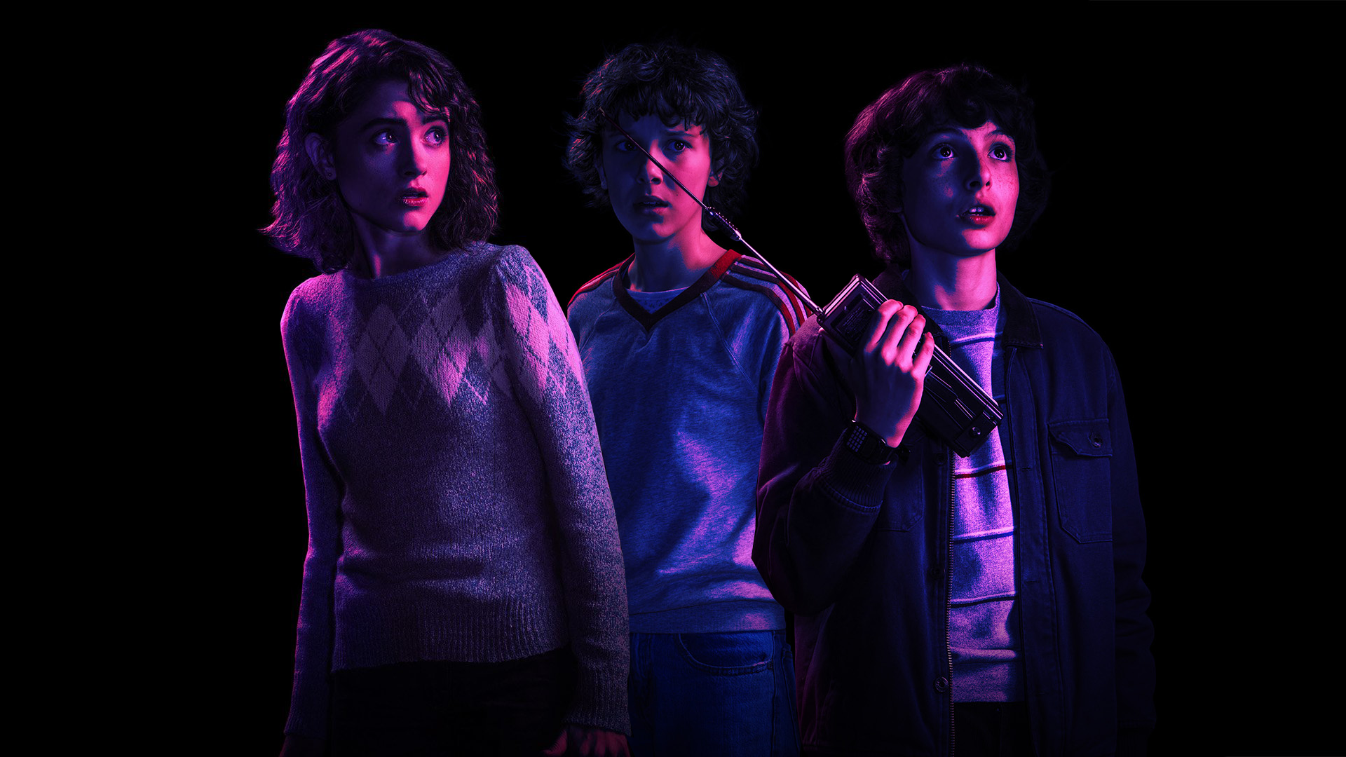 Stranger Things Wallpaper Black Background by casian