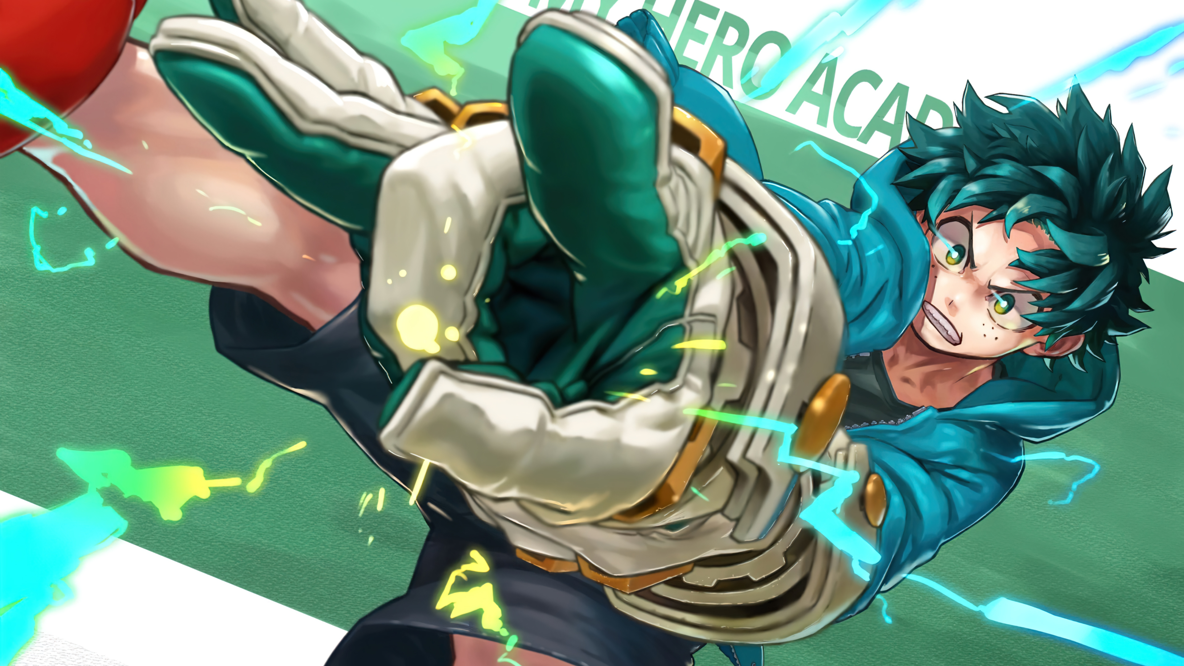Izuku Midoriya in Action | My Hero Academia 4K Ultra HD Wallpaper