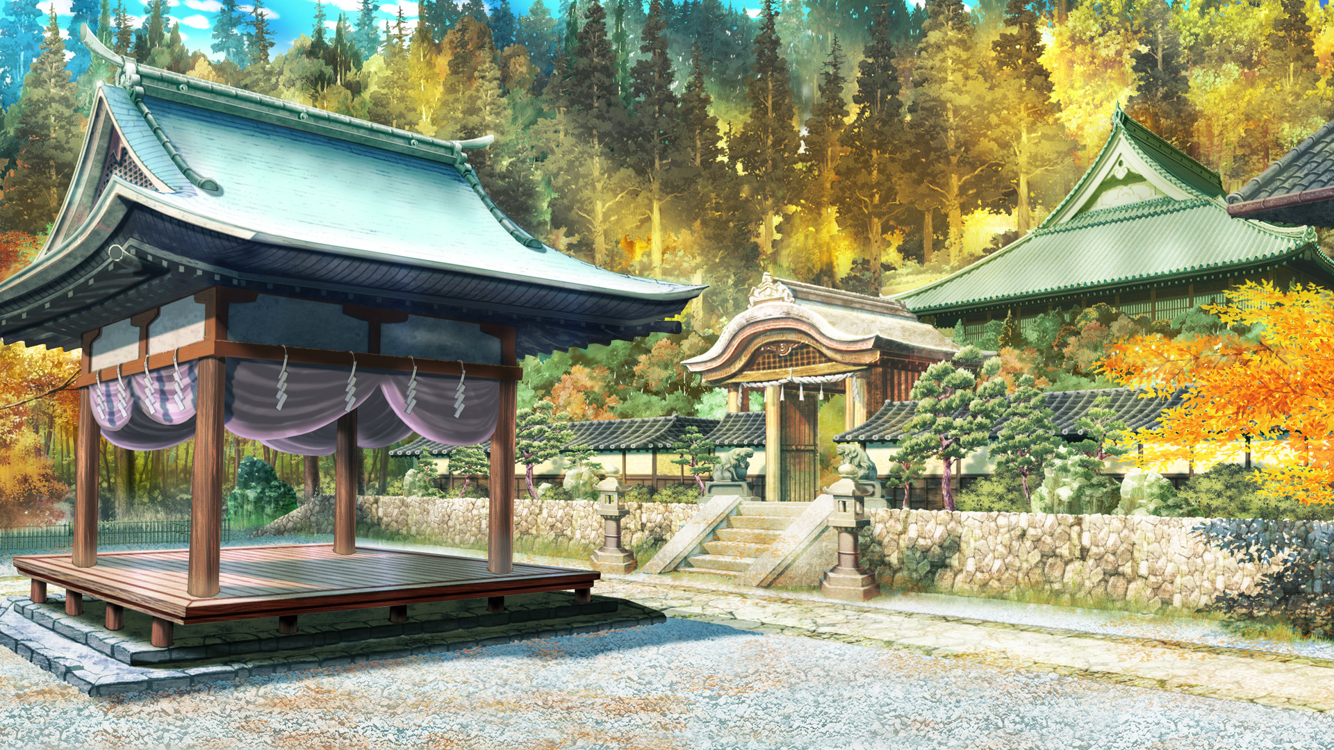 Download Anime Building HD Wallpaper