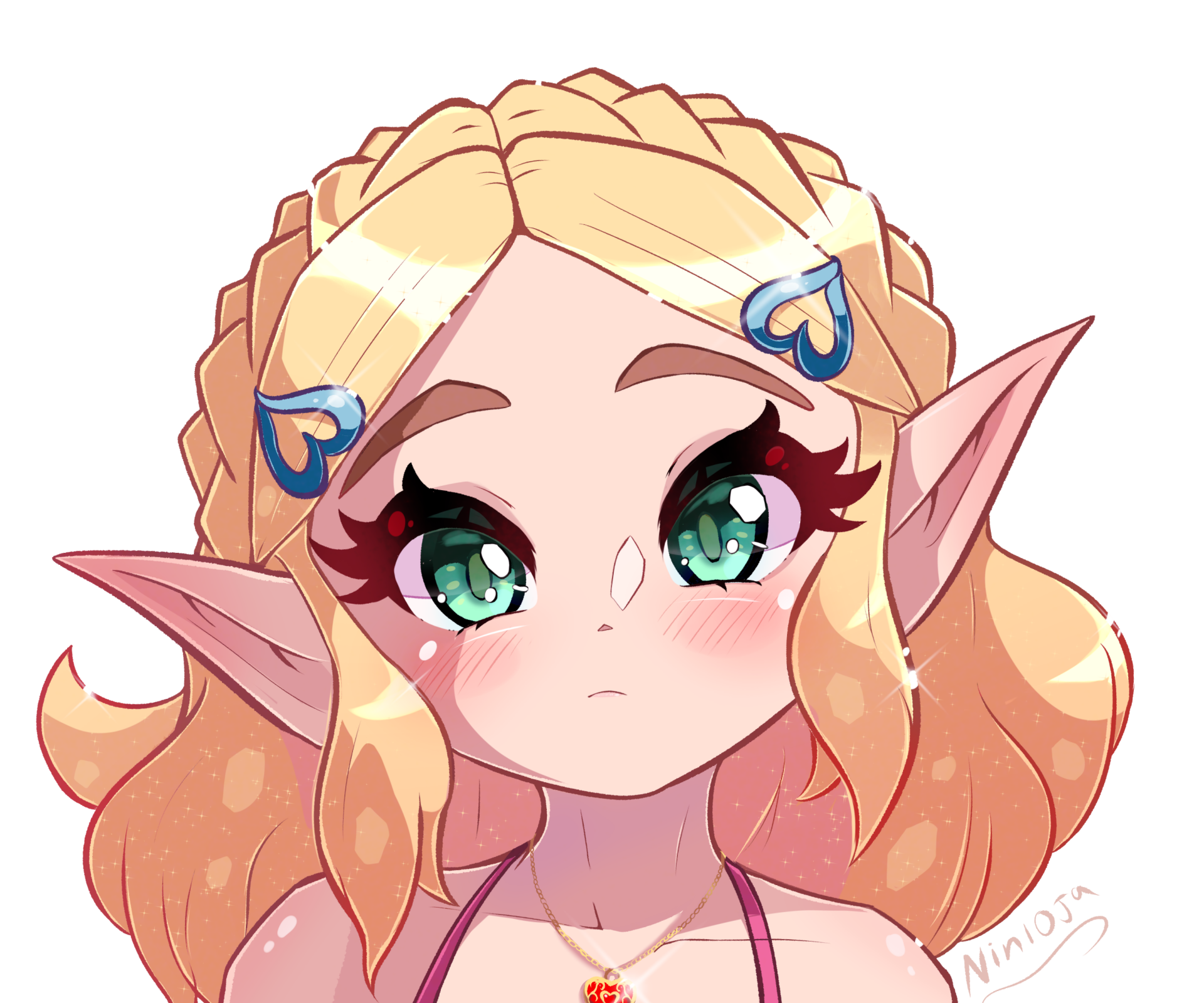 Princess Zelda's Enchanting Green-Eyed HD Wallpaper from The Legend of ...