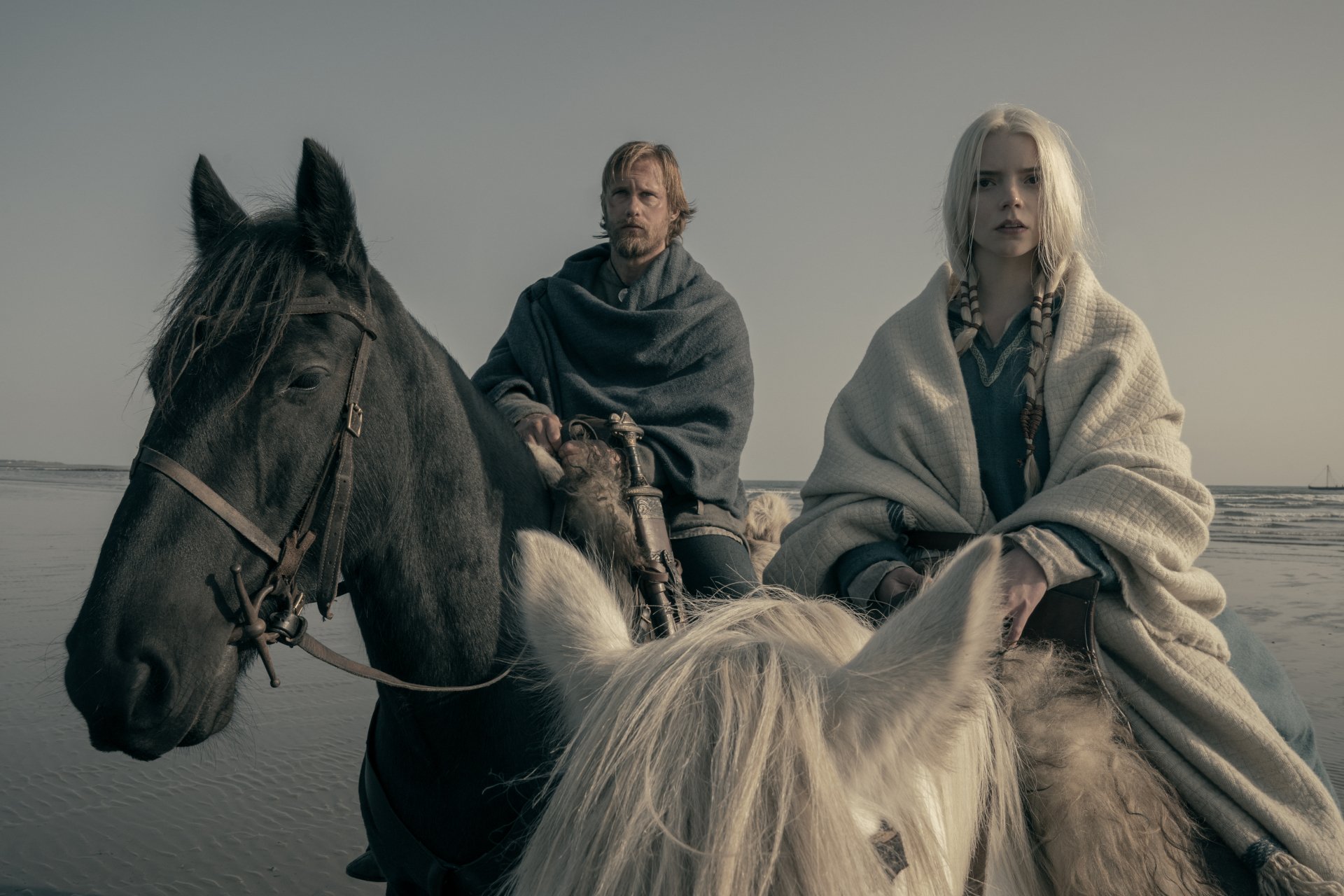 Download Anya Taylor-Joy Alexander Skarsgård Movie The Northman 4k Ultra HD Wallpaper