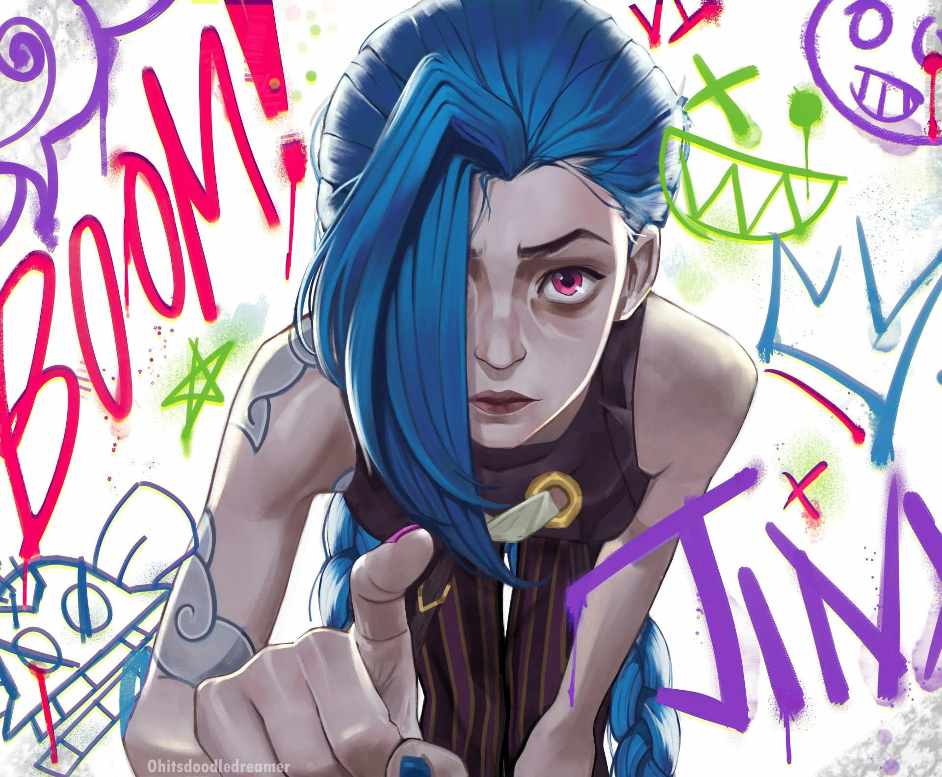 Download Jinx (League Of Legends) TV Show Arcane 4k Ultra HD Wallpaper