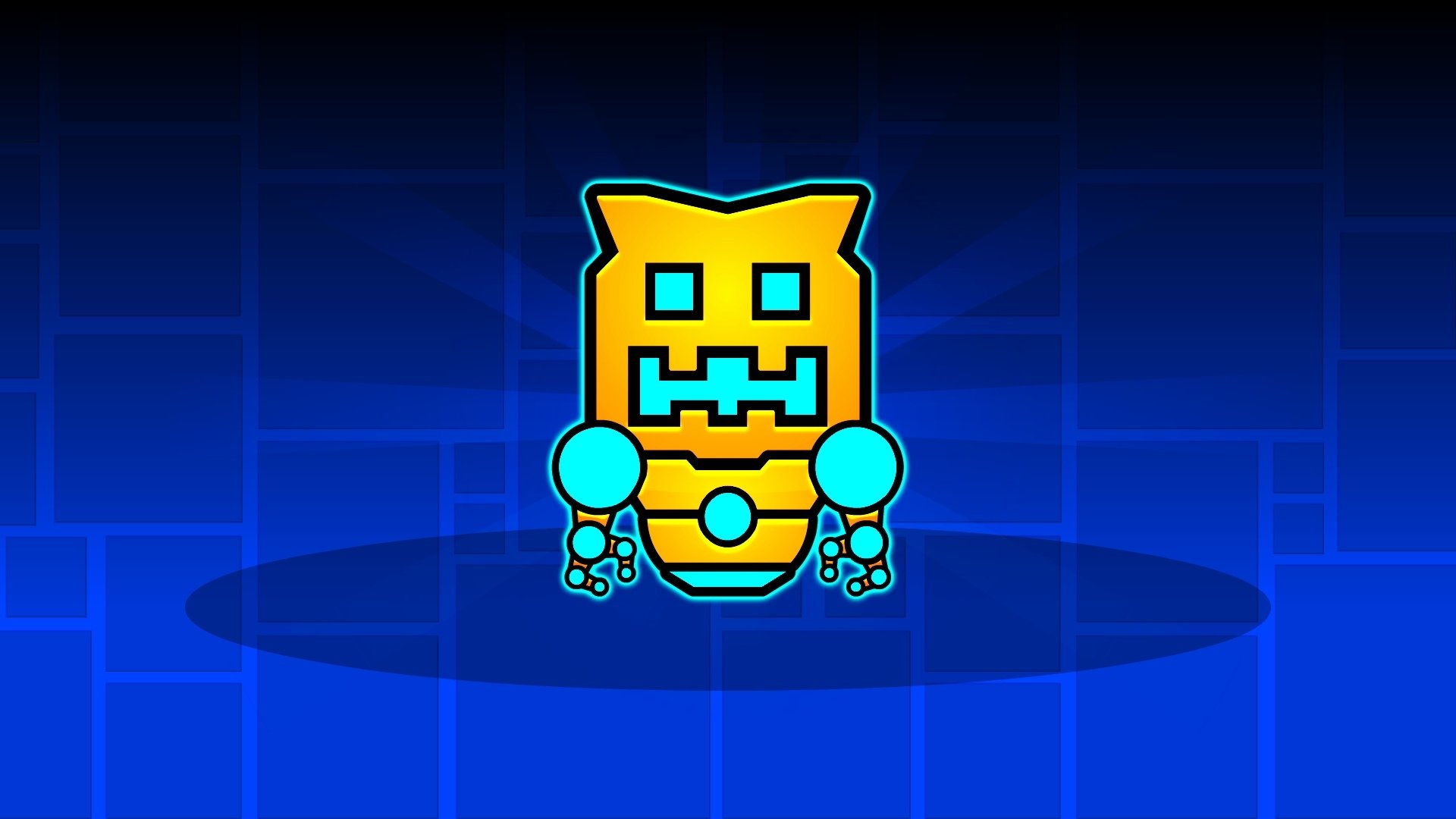 Geometry Dash Icon HD Desktop Wallpaper