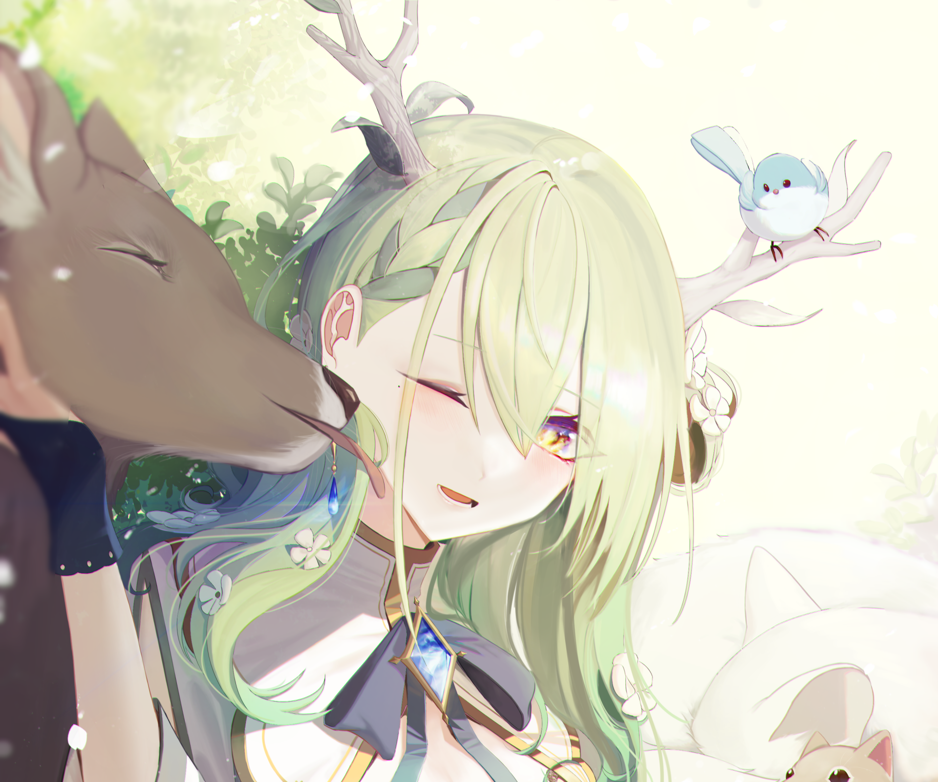 Download Hololive Ceres Fauna Anime Virtual Youtuber HD Wallpaper