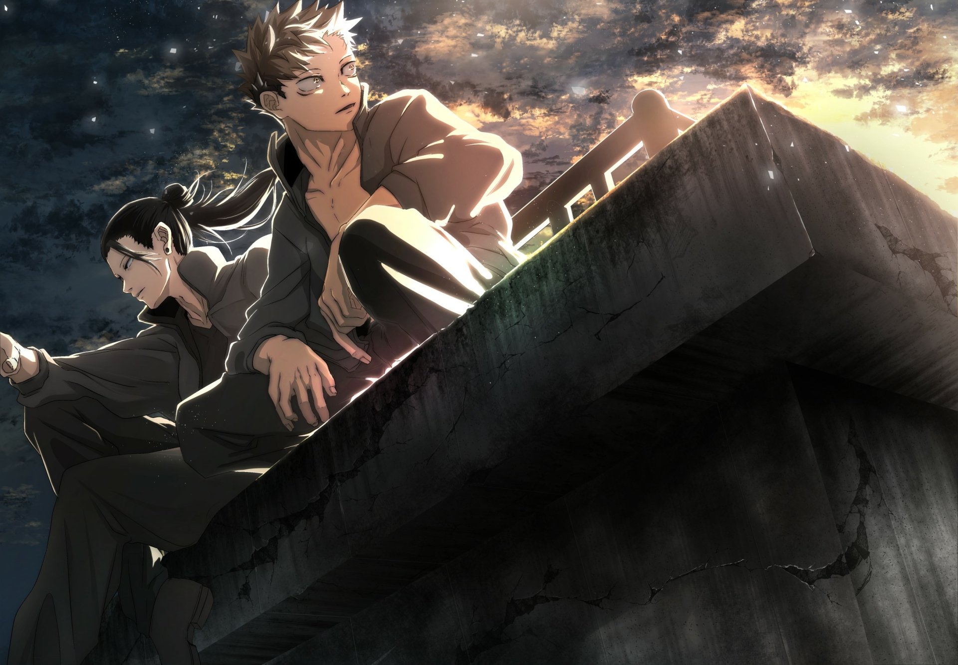 Download Suguru Geto Yuji Itadori Anime Jujutsu Kaisen HD Wallpaper by 光鶴
