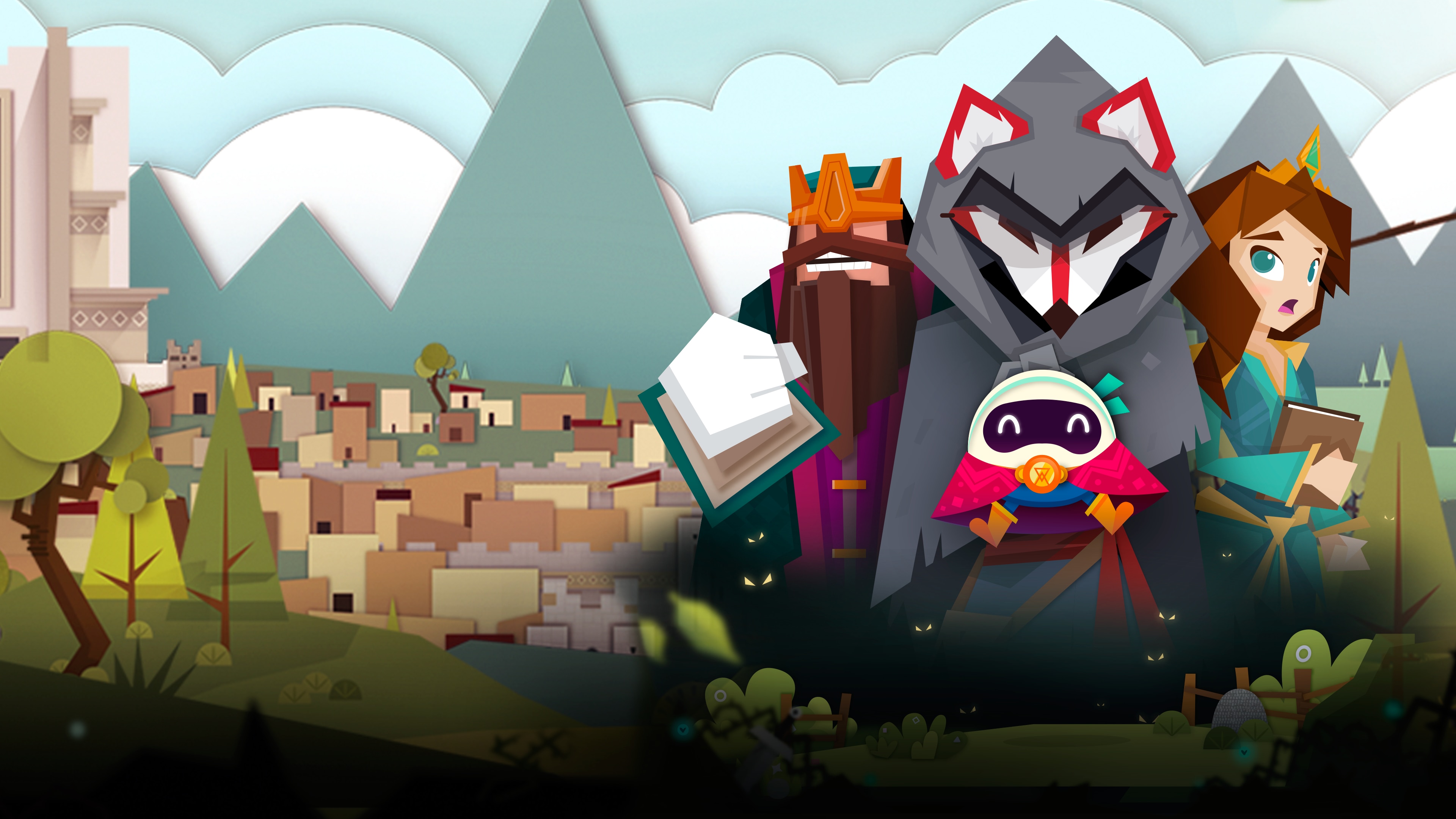 Download Video Game Flat Kingdom Paper's Cut Edition 4k Ultra HD Wallpaper