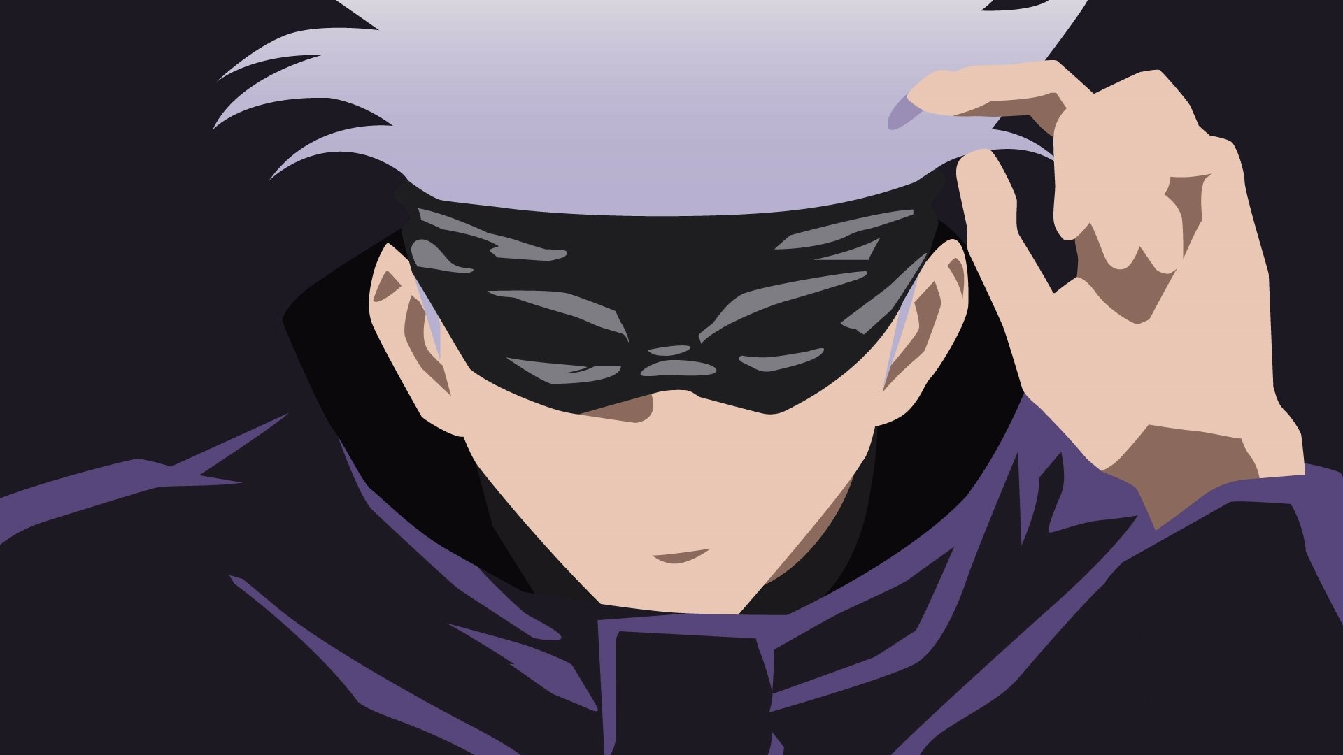 Download Minimalist Satoru Gojo Anime Jujutsu Kaisen Minimalist Anime ...