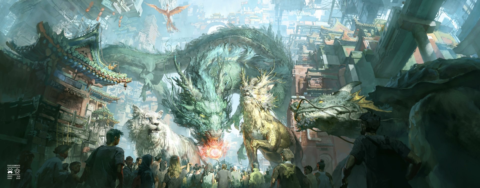 8K Ultra HD Fantasy Dragon & Mythical Beasts Epic Wallpaper by Xision Wu