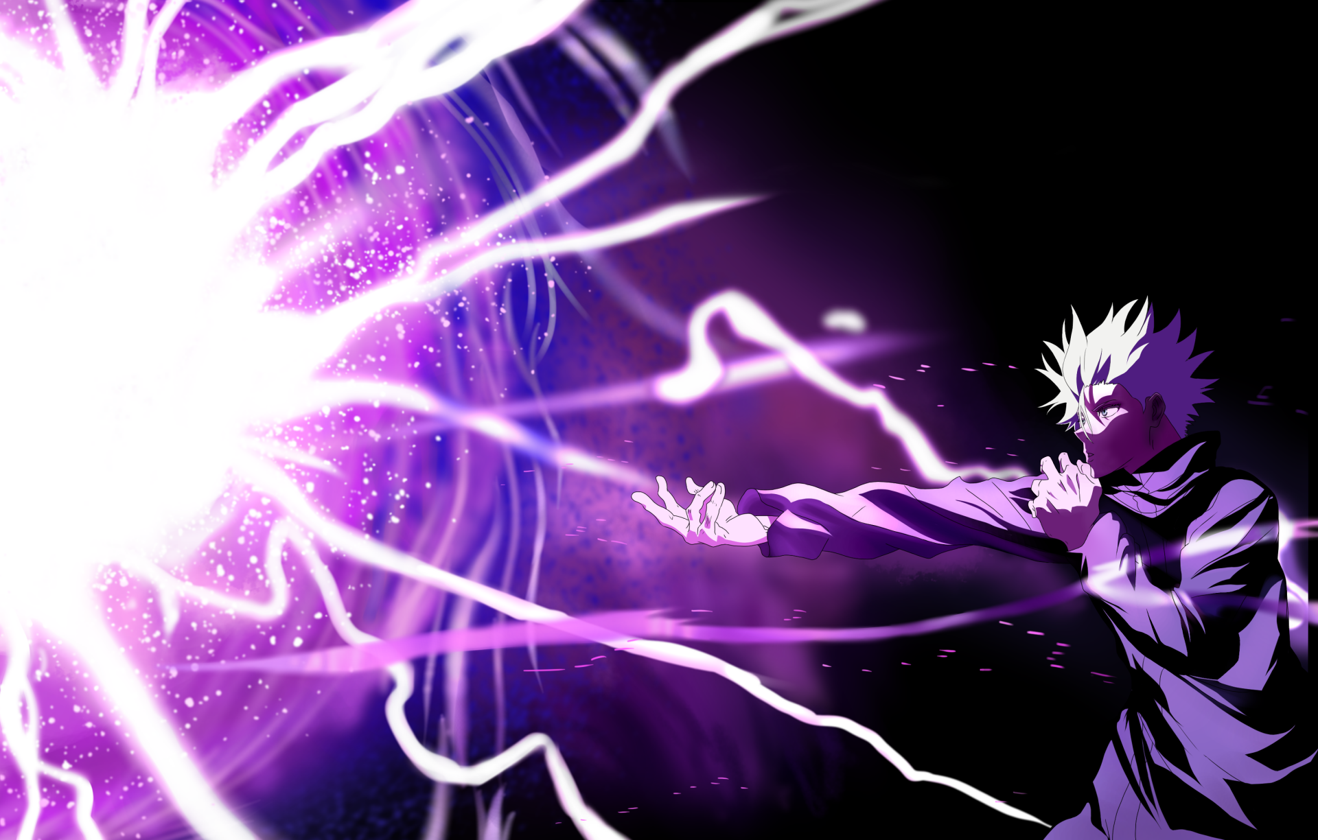 Satoru Gojo HD Wallpaper from Jujutsu Kaisen: Power Unleashed! by Yuuri