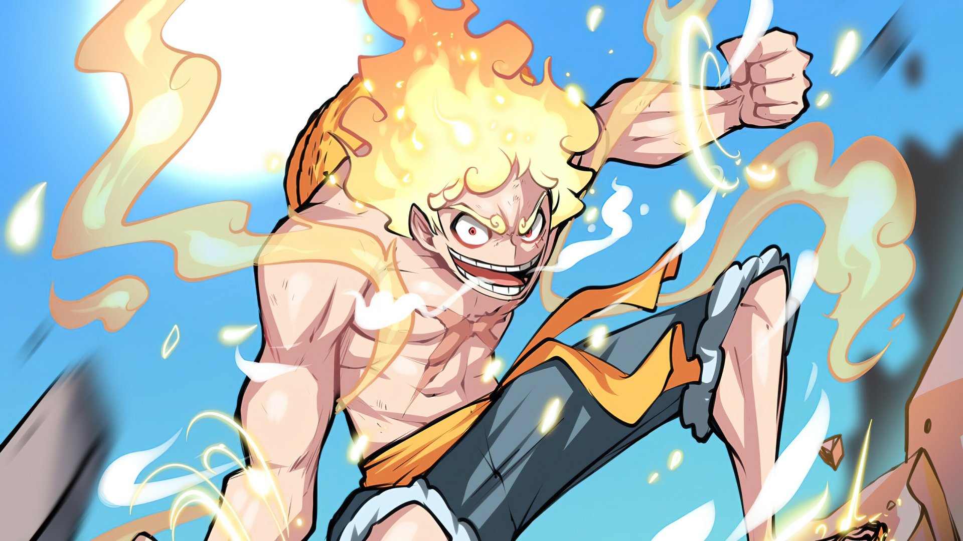 Luffy Joy Boy Sun God