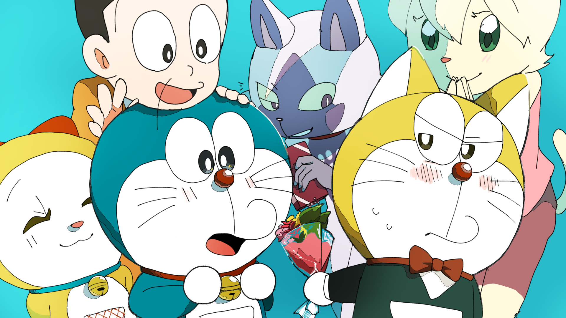 Download Anime Doraemon HD Wallpaper by よわい蟹 | 3200x1800 | Wallpaper Abyss