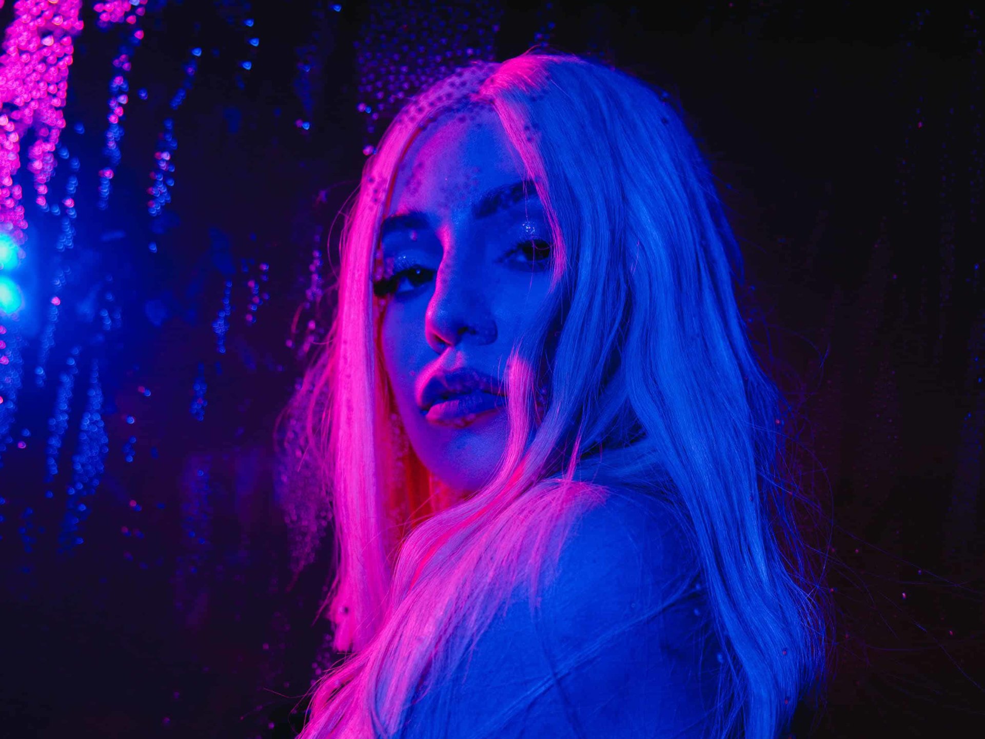 Ava Max in Neon: HD Music Wallpaper Spotlight