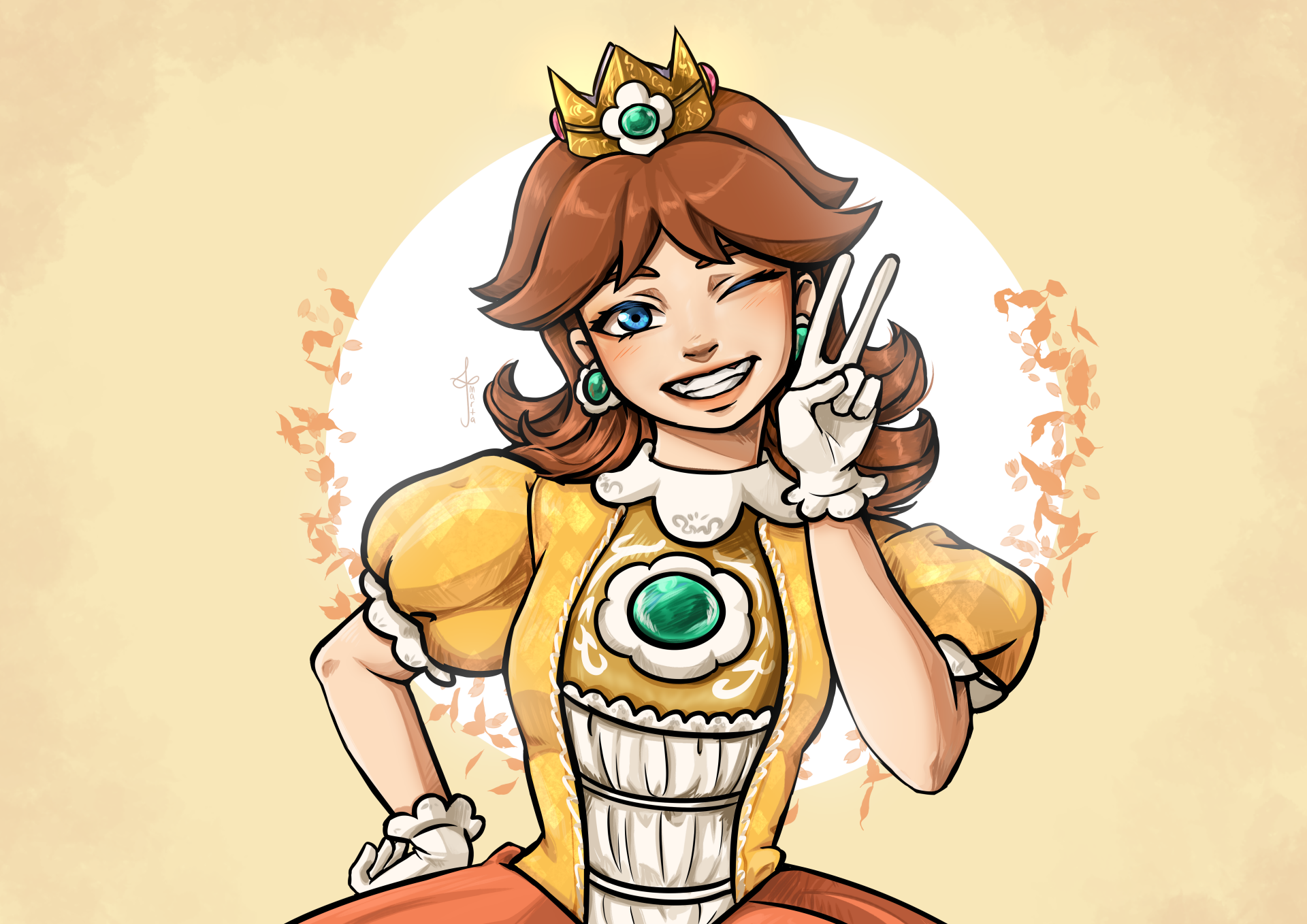Download Princess Daisy Video Game Super Mario Bros. 4k Ultra HD Wallpaper