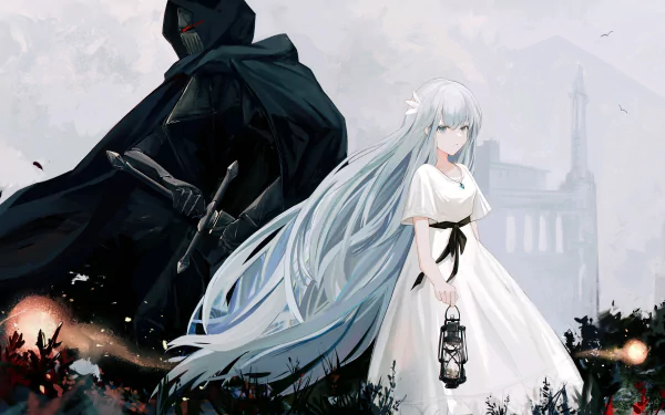 Umbral Knight & Lily in Ender Lilies: Quietus of the Knights – HD Game ...