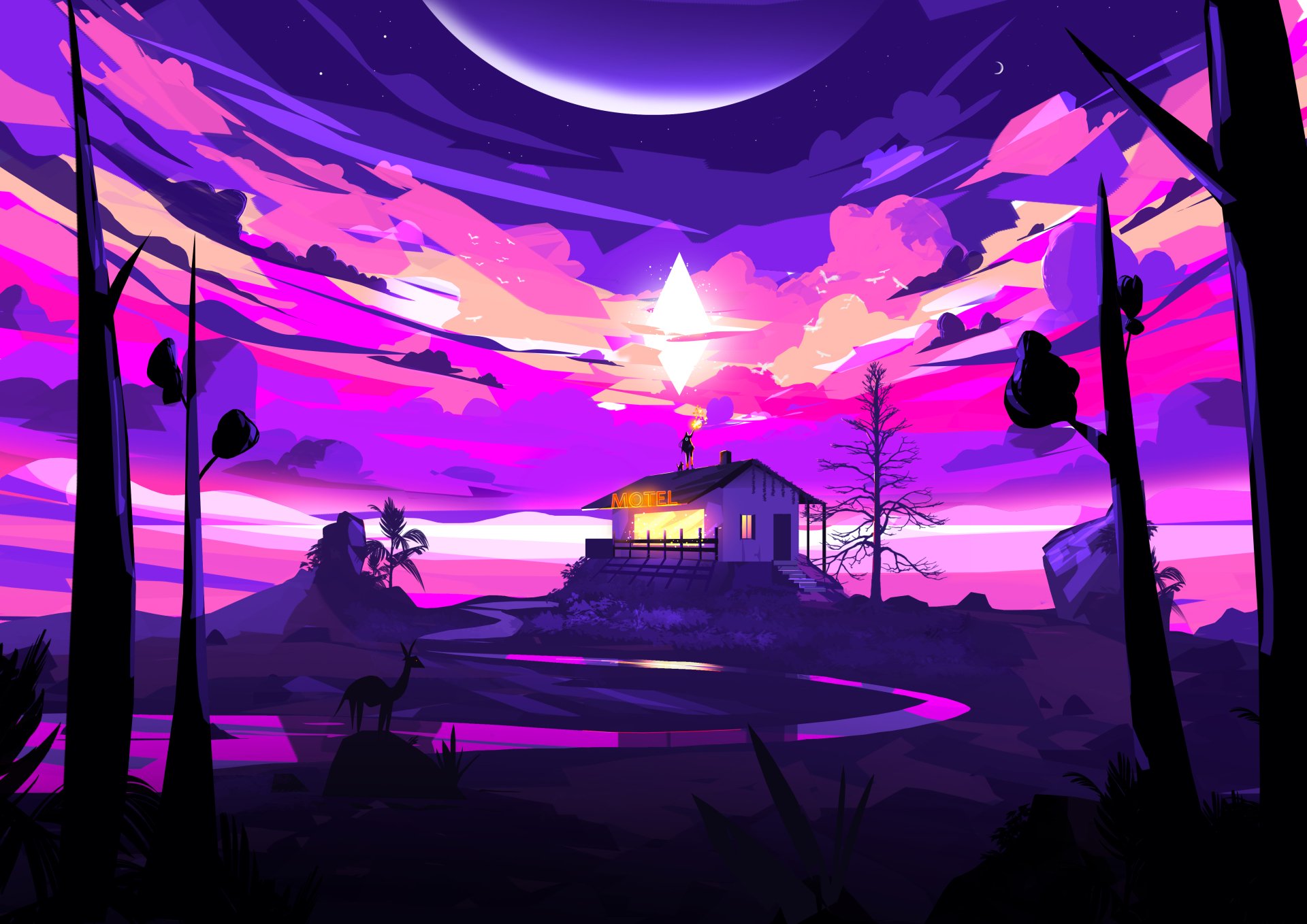 Download Motel Artistic Building 4k Ultra HD Wallpaper by Muhammad Nafay