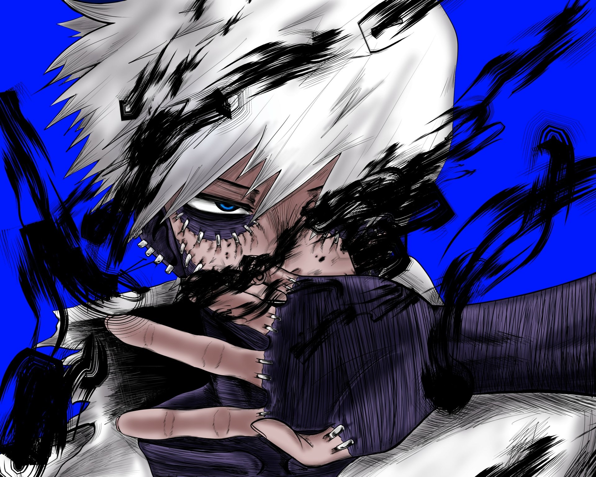 Dabi’s Dark Flame HD Wallpaper | My Hero Academia Anime Art by salpyo_