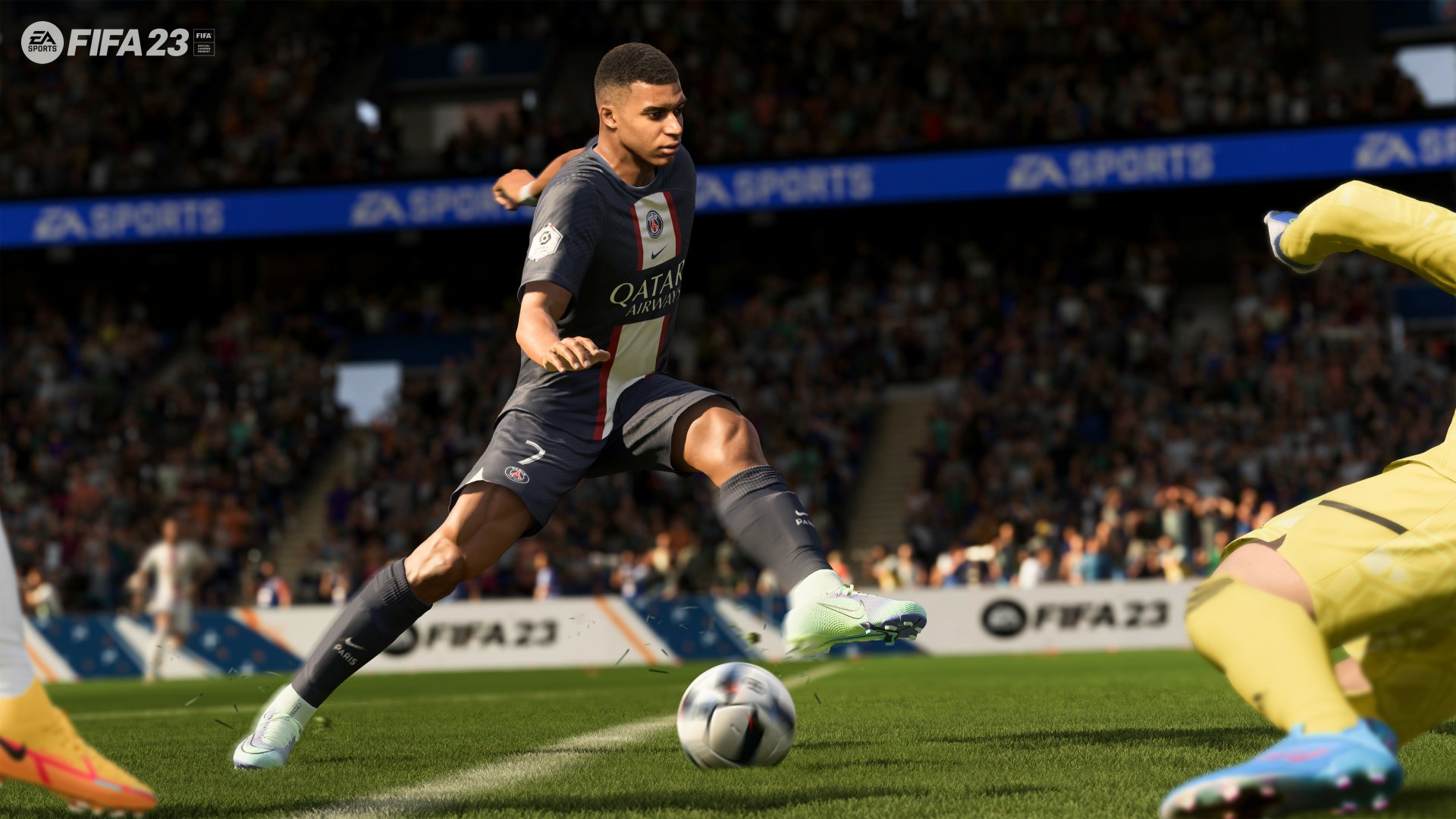 Download Kylian Mbappé Video Game FIFA 23 HD Wallpaper