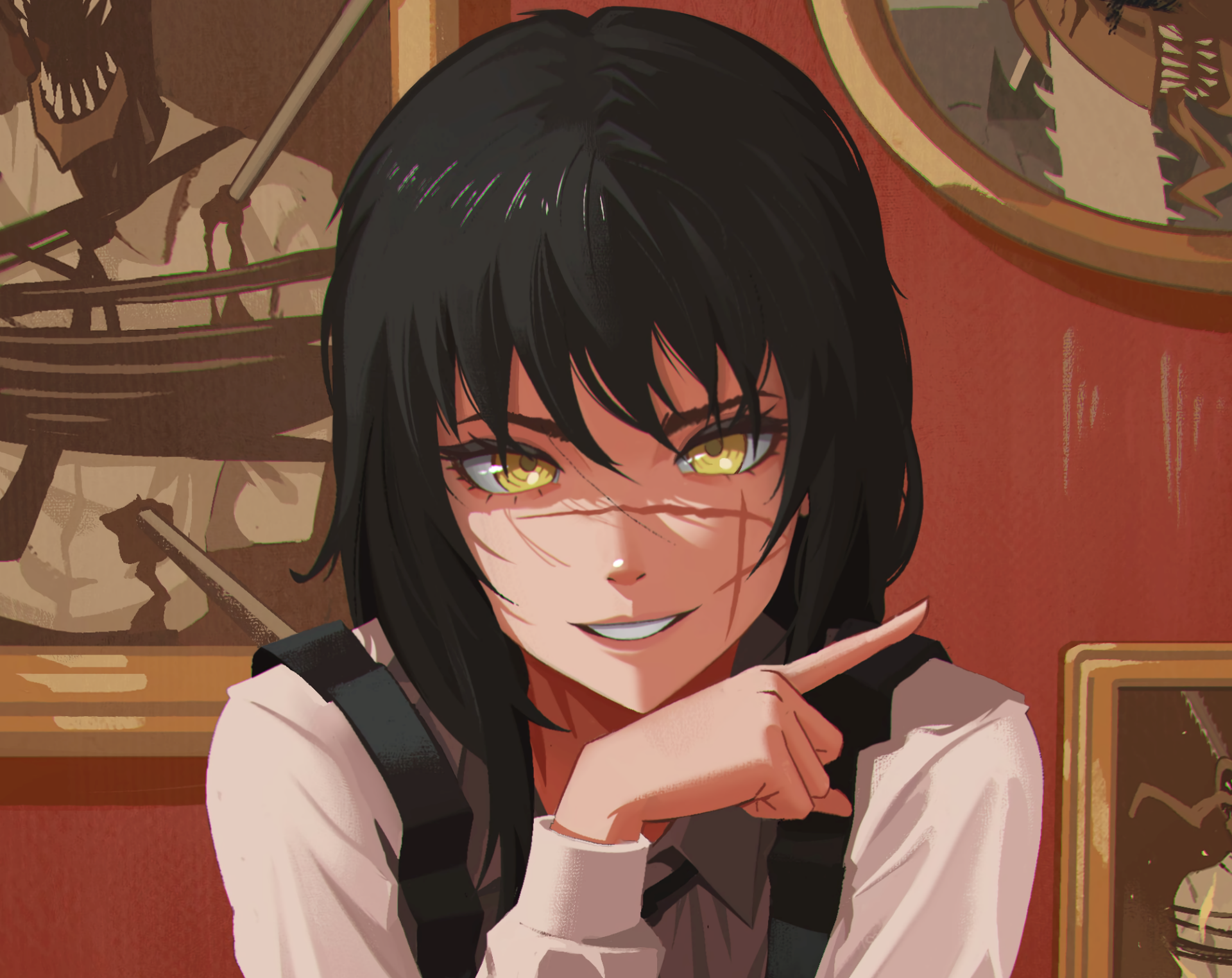 Download War Devil Asa Mitaka Anime Chainsaw Man HD Wallpaper by lem00001