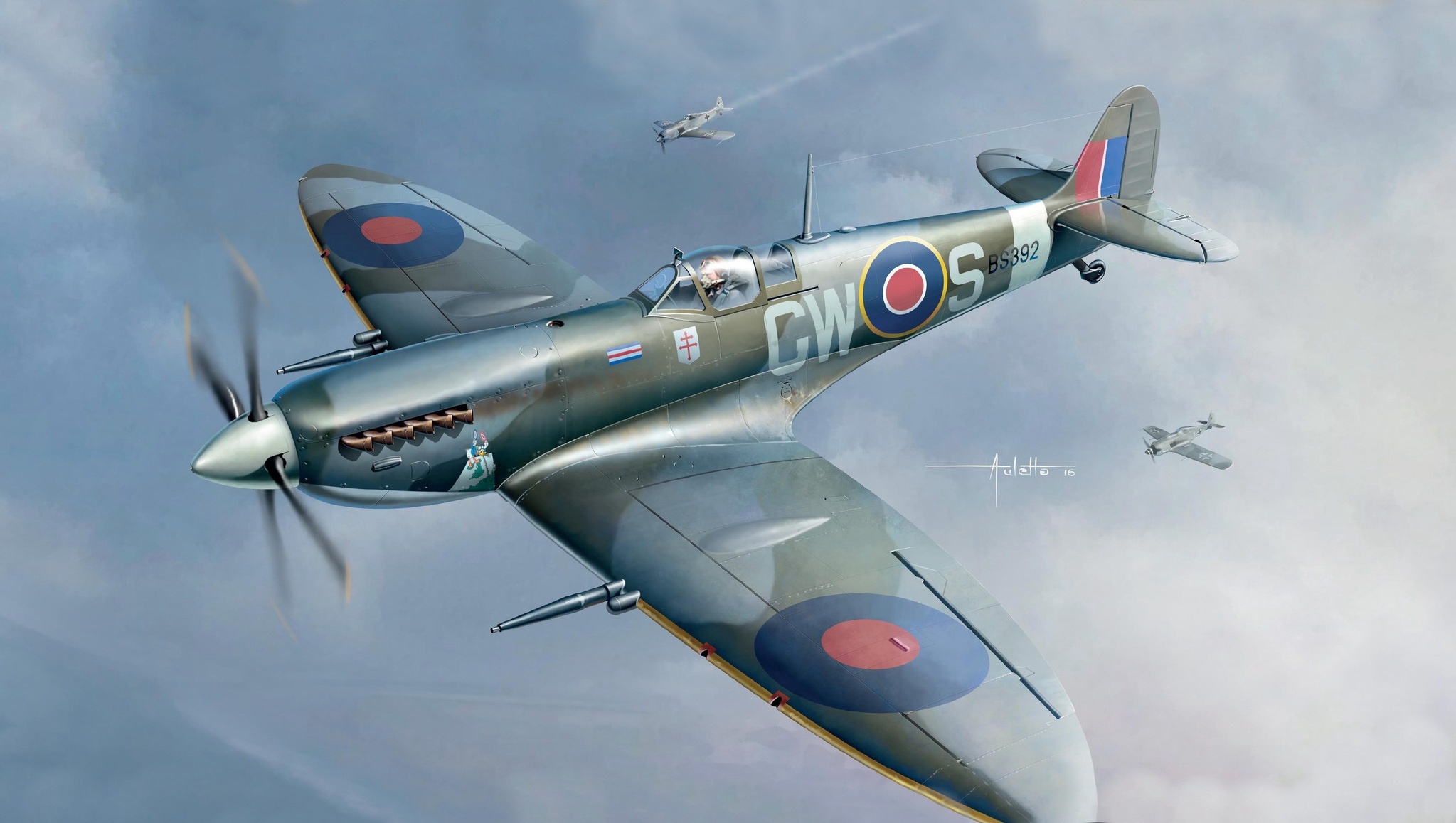 Download Military Supermarine Spitfire HD Wallpaper