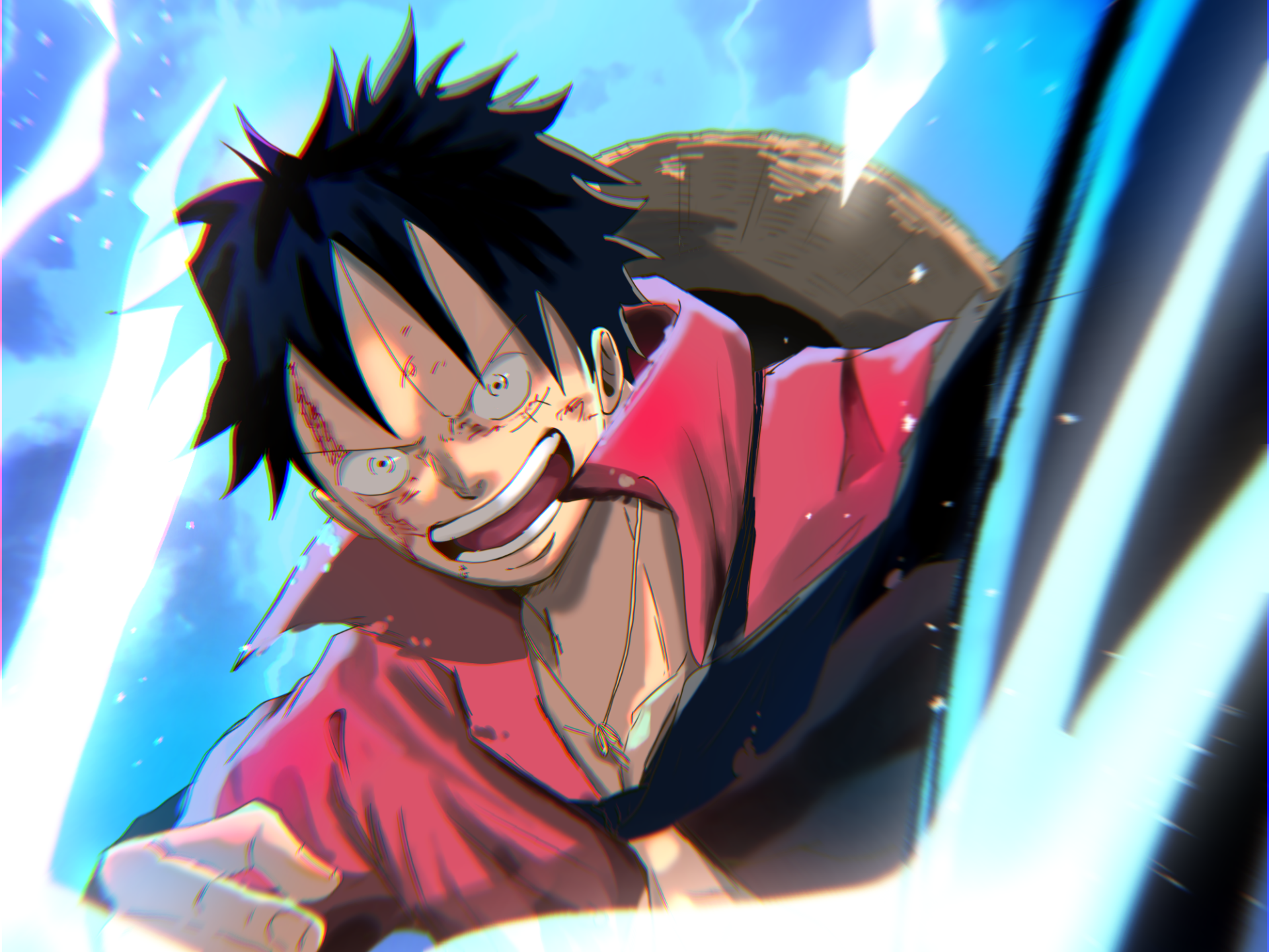 Download Monkey D. Luffy Anime One Piece HD Wallpaper by Suzu ...