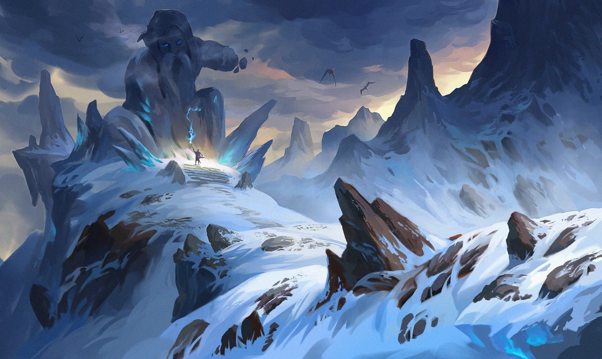 Download Fantasy Statue HD Wallpaper