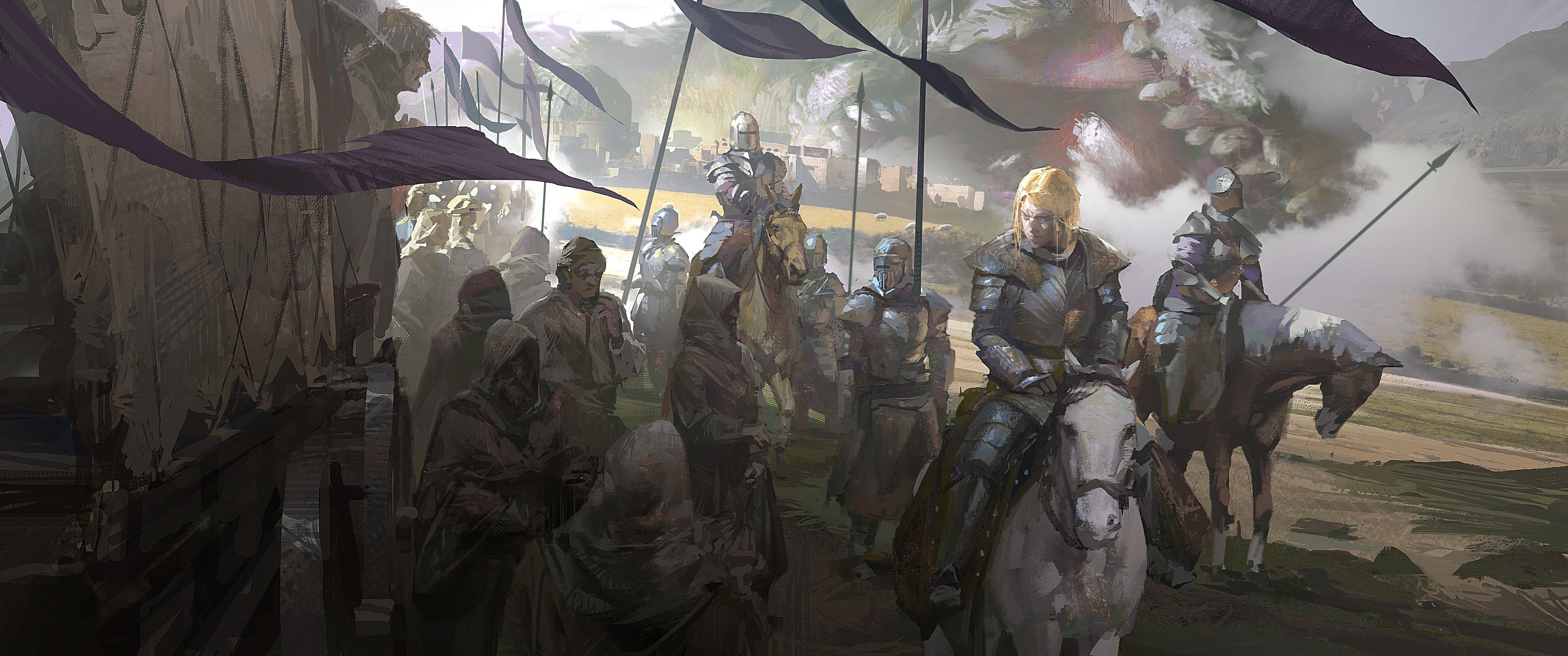 Download Fantasy Knight HD Wallpaper by Jay Wang