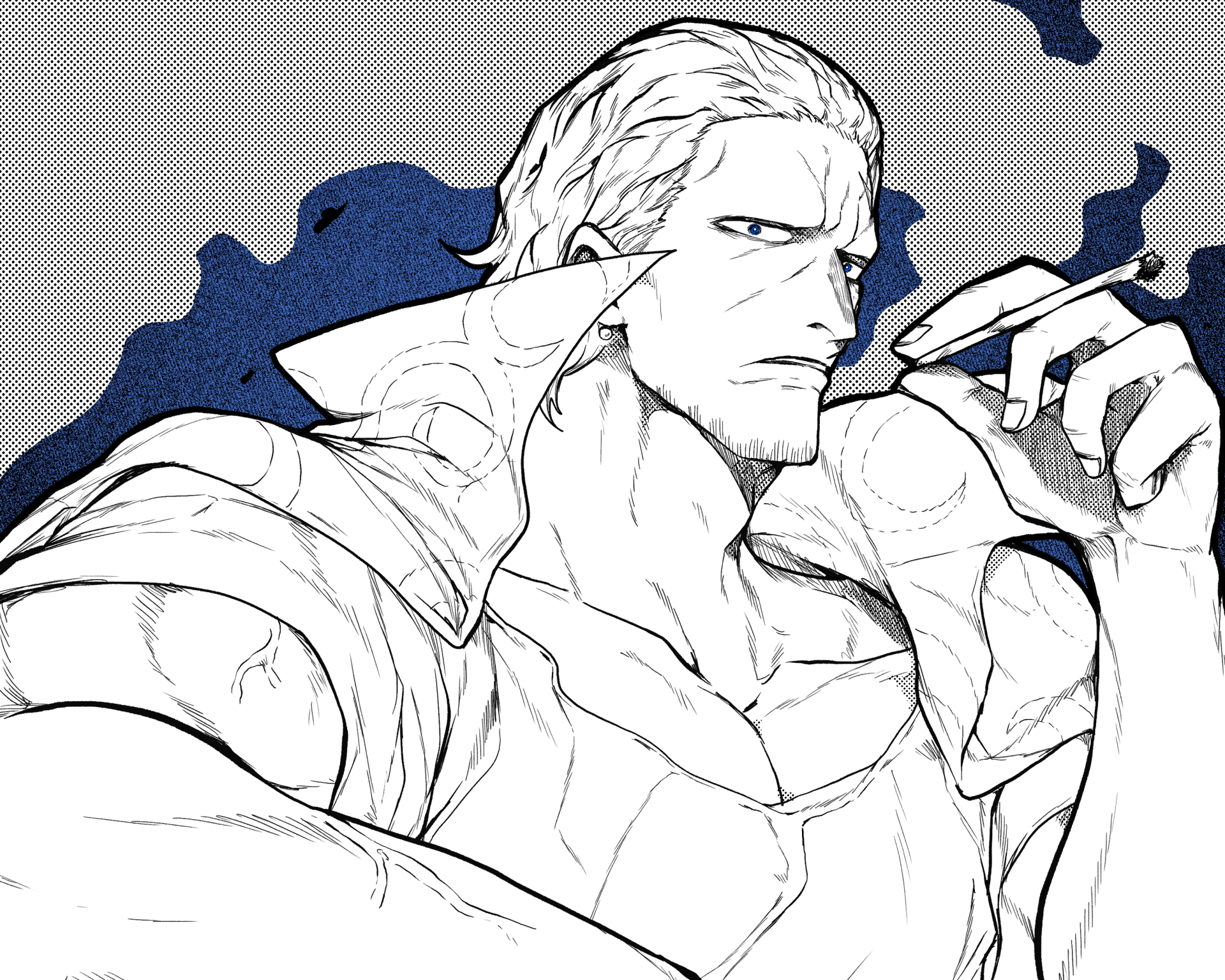 Download Ben Beckman Anime One Piece HD Wallpaper by 四海紫郎