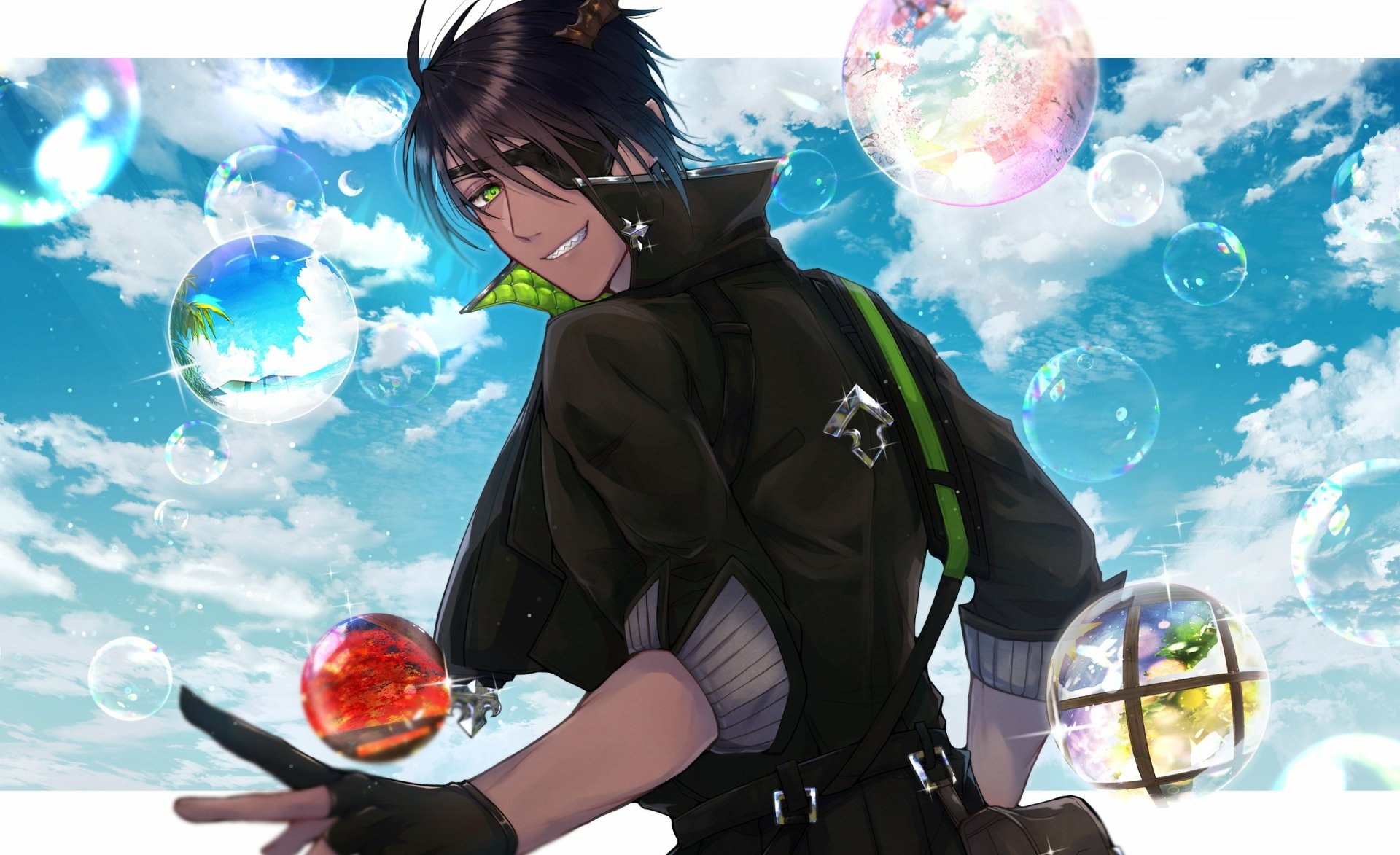 Download Holostars Aragami Ouga Anime Virtual Youtuber HD Wallpaper