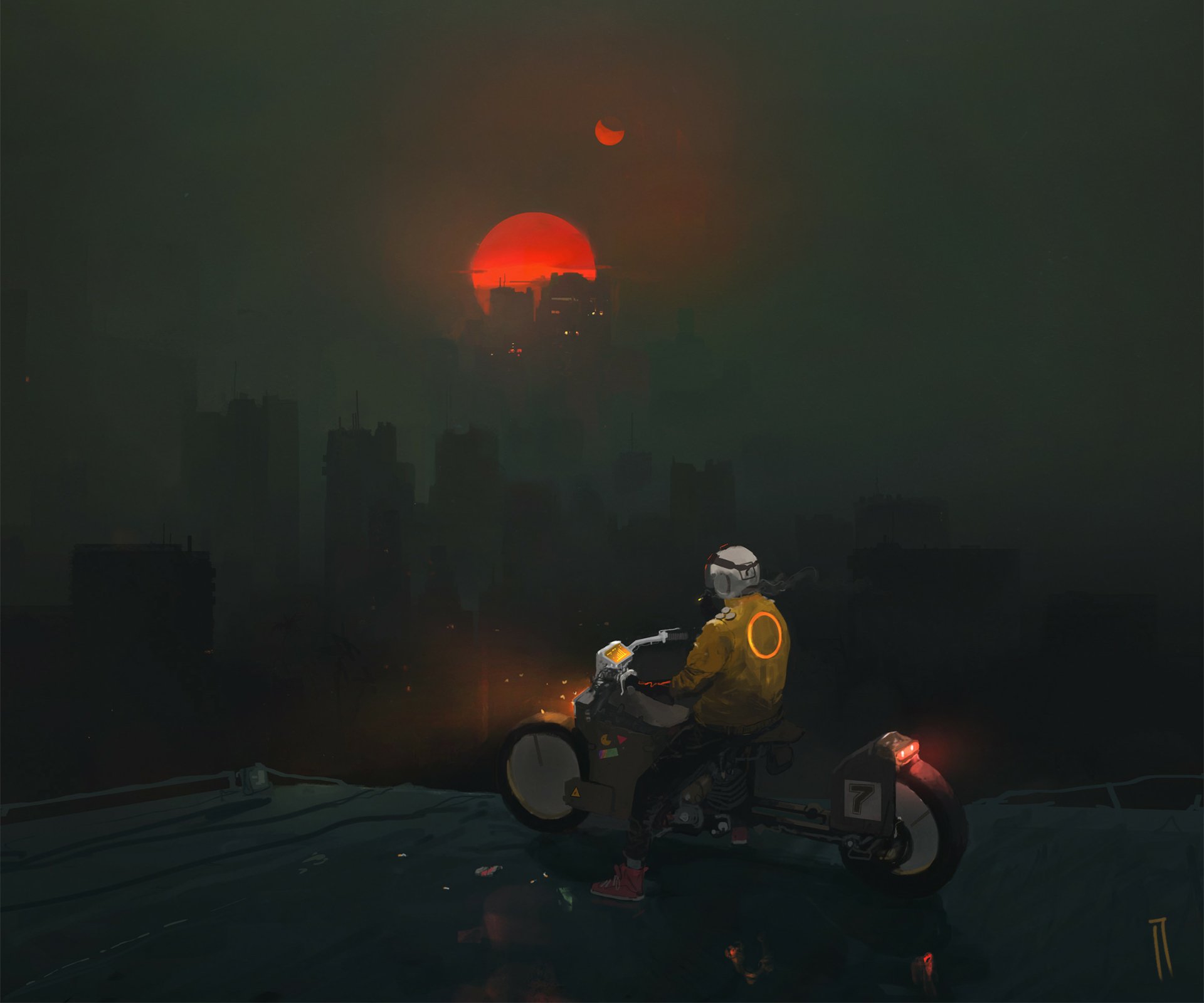 Download Sci Fi Futuristic HD Wallpaper by Ismail Inceoglu