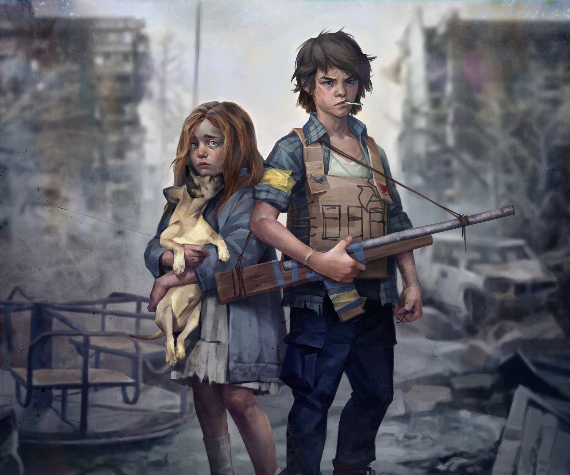 Download Sci Fi Post Apocalyptic HD Wallpaper by Olga Starodubtseva