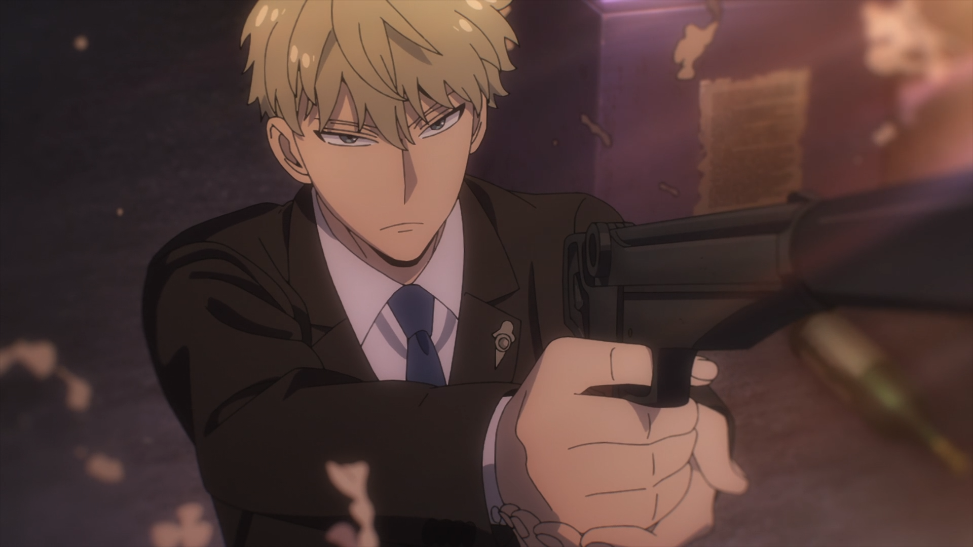 Loid Forger HD Wallpaper – Spy x Family Anime Action Scene