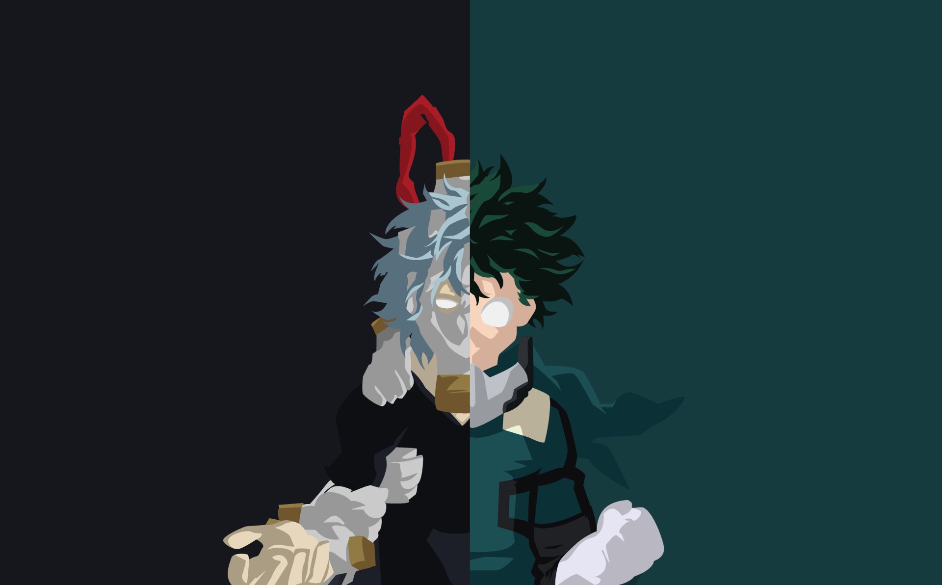 Izuku vs Tomura: Epic My Hero Academia HD Wallpaper Clash by kREiios